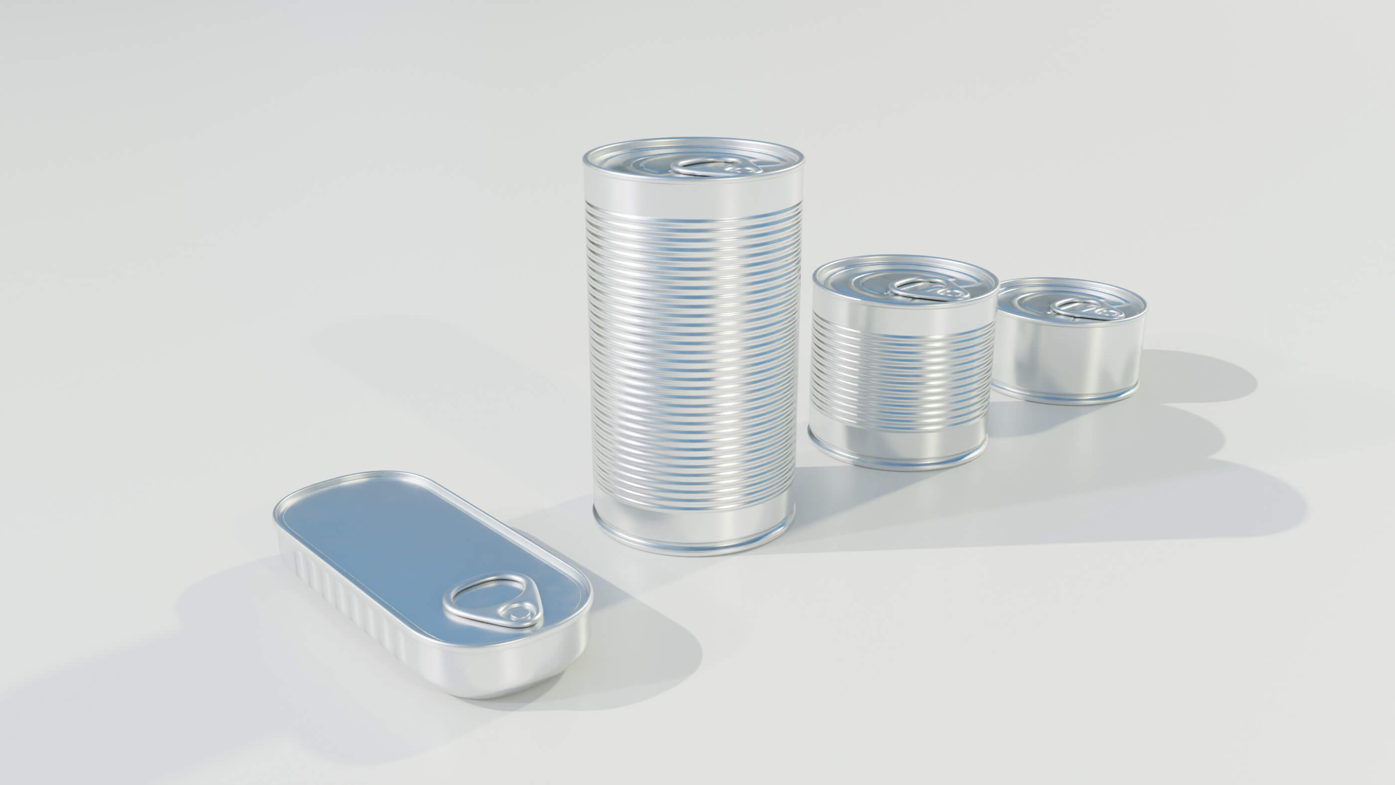 Standard Food Cans - 3D Model by 3Dmae