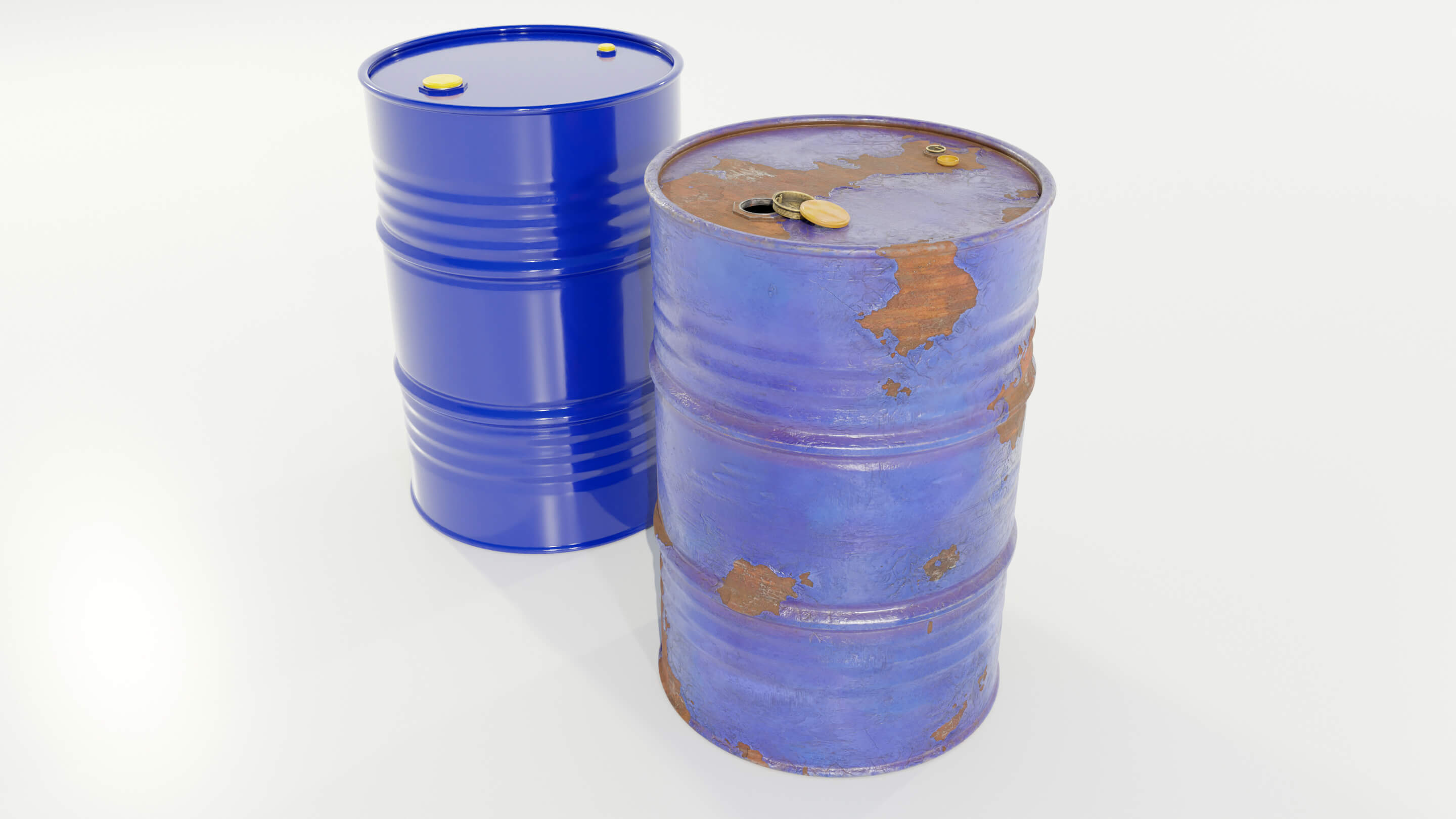 Steel Barrels - 3D Model by 3Dmae