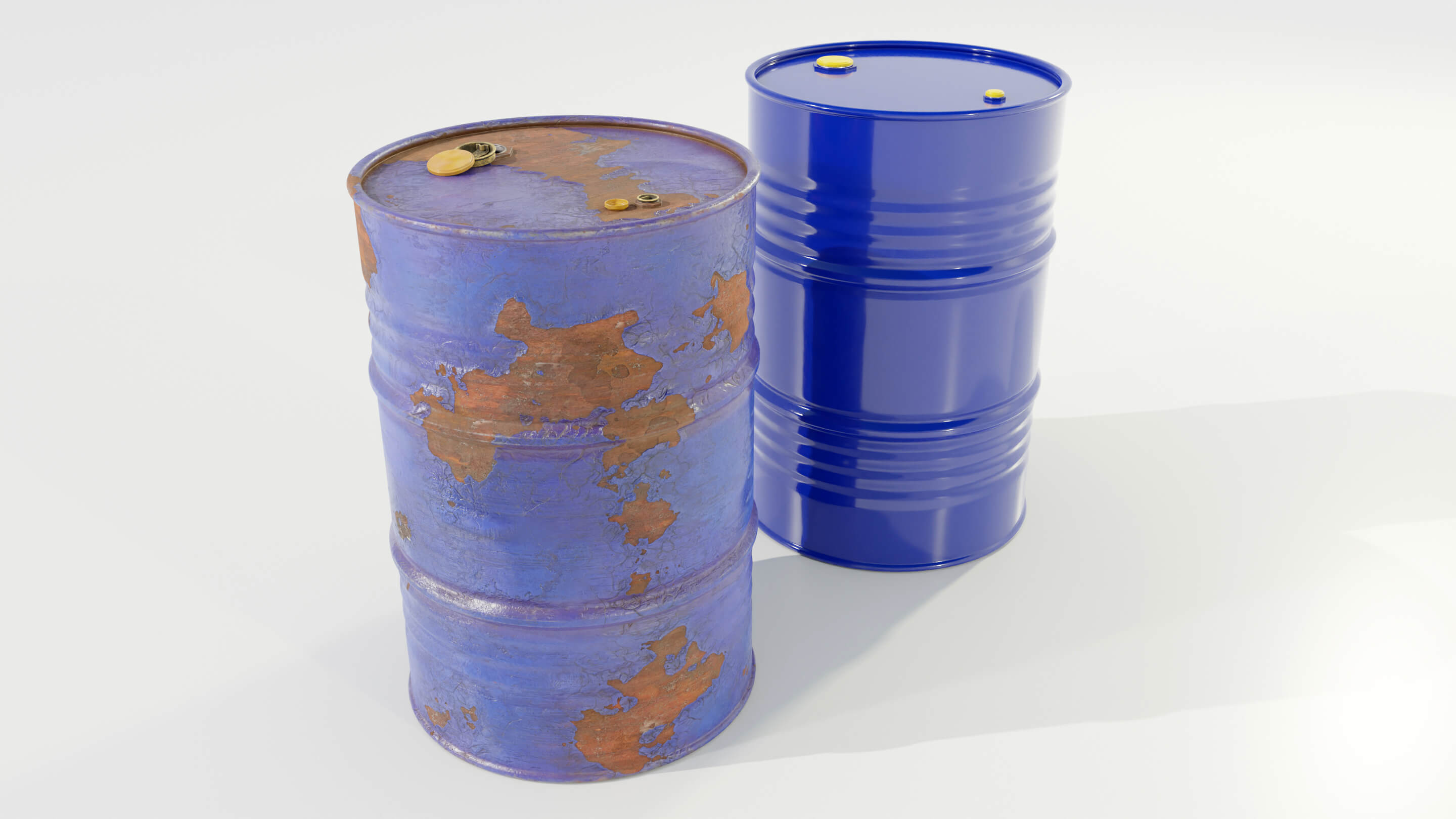 Steel Barrels - 3D Model by 3Dmae