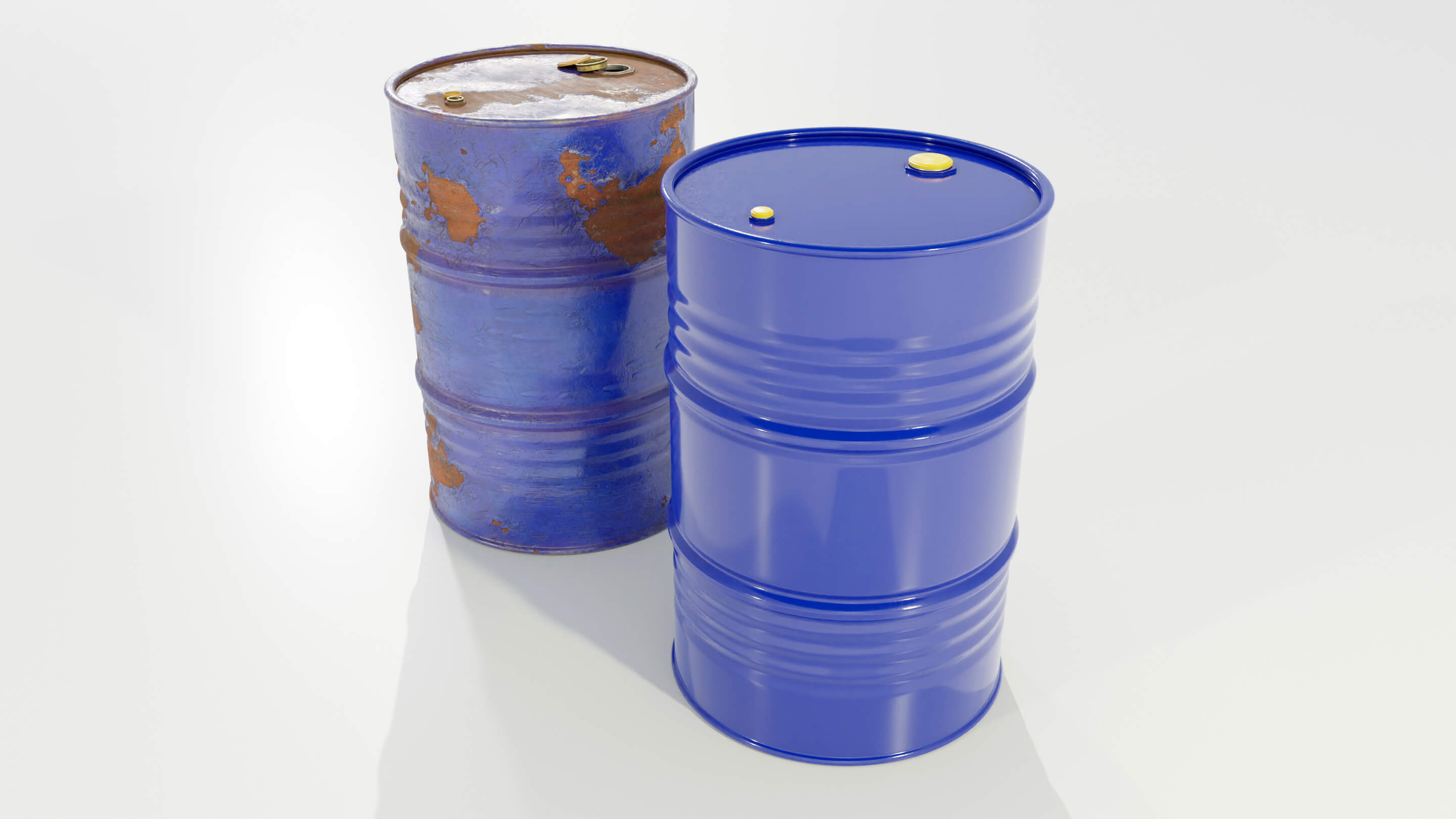 Steel Barrels - 3D Model by 3Dmae