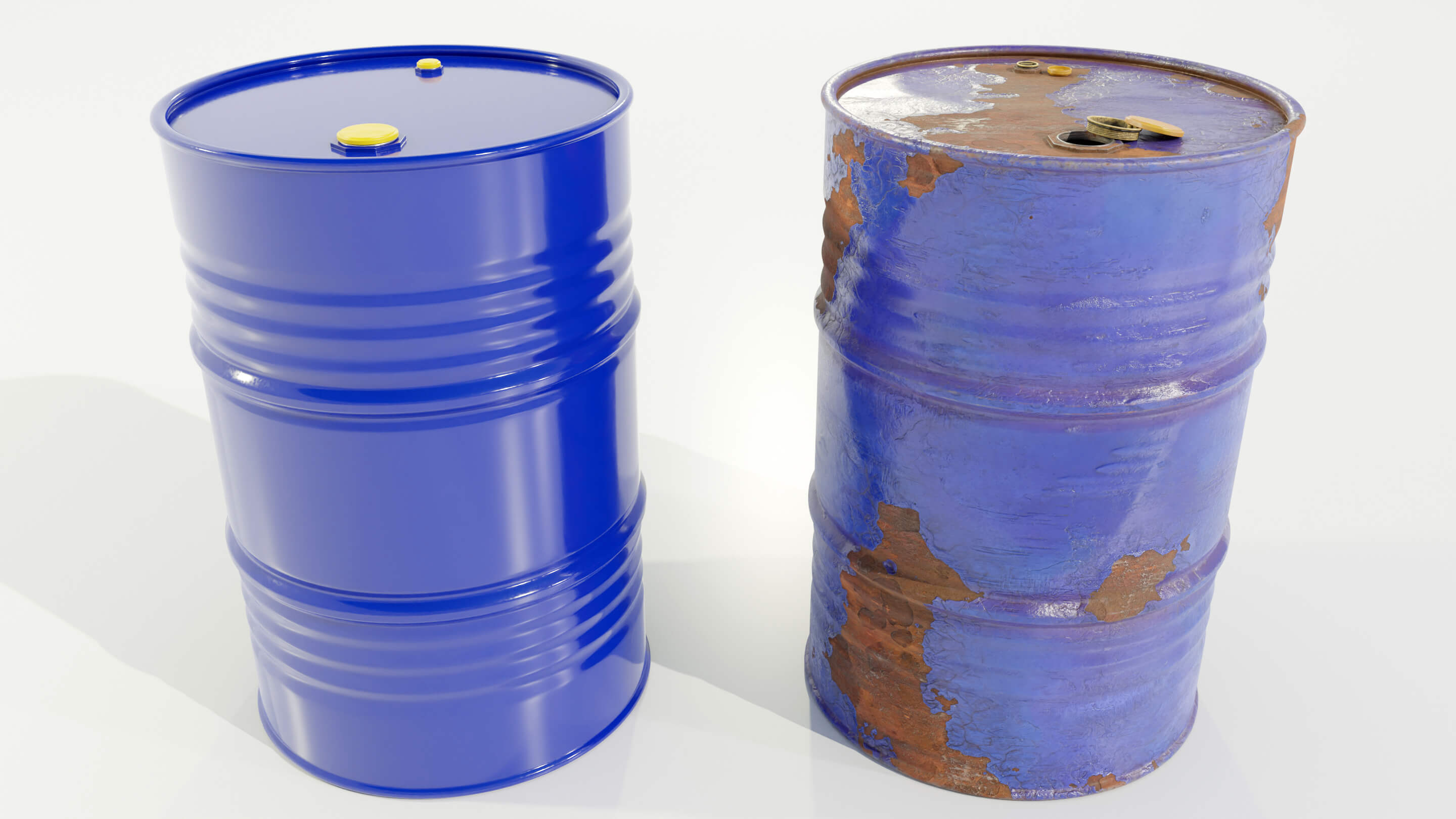 Steel Barrels - 3D Model by 3Dmae