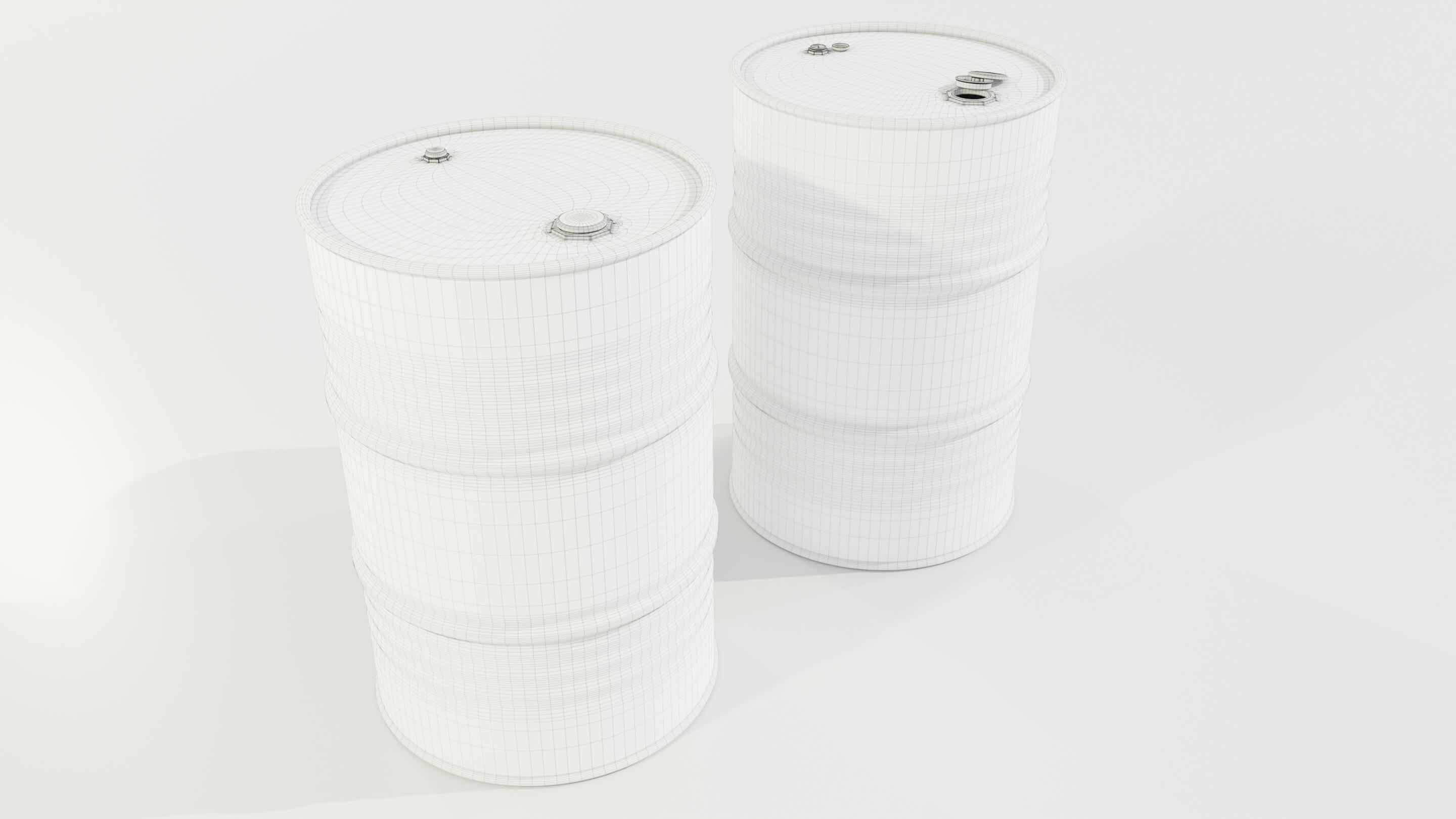 Steel Barrels - 3D Model by 3Dmae