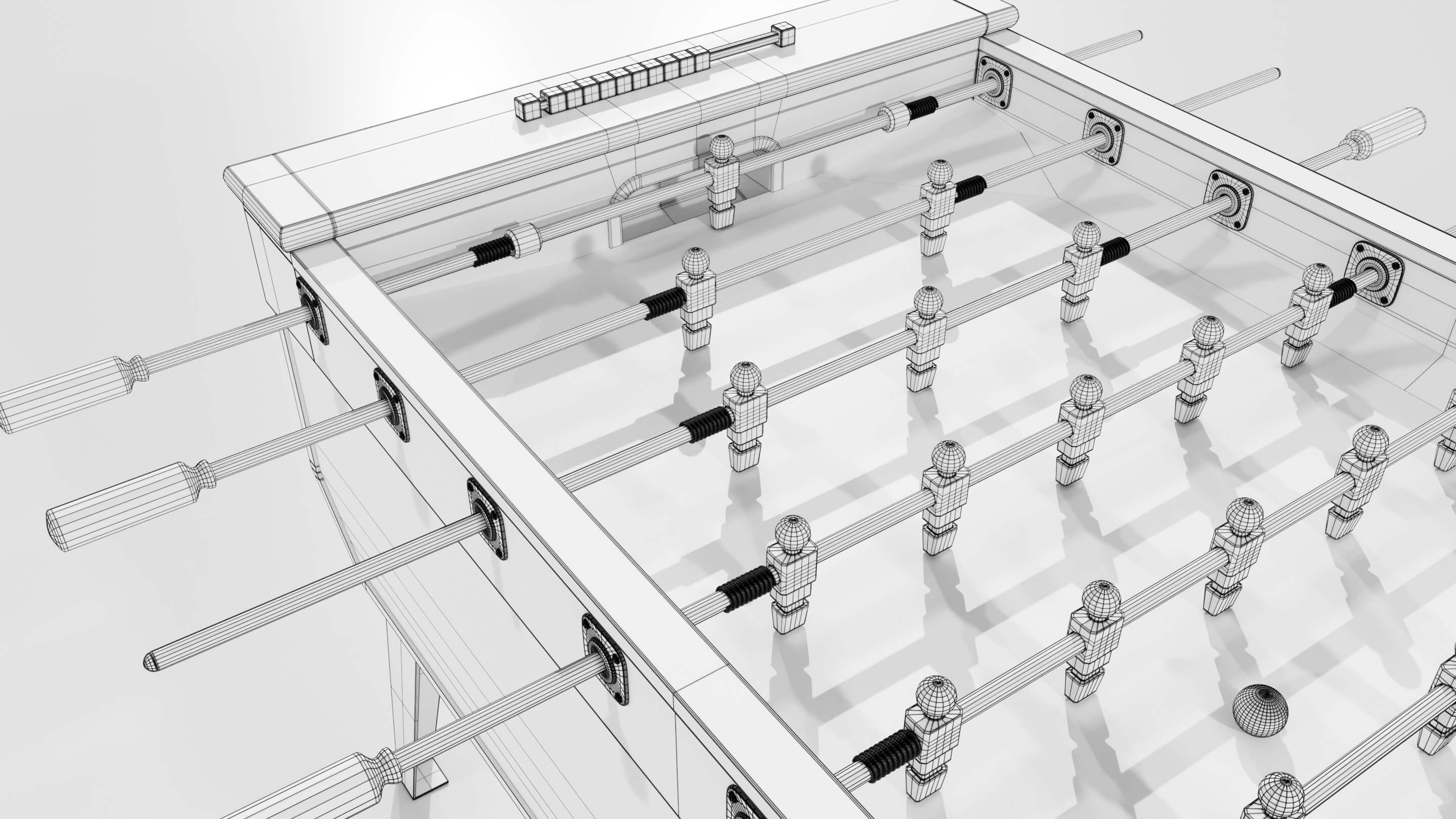 Table Football - 3D Model by 3Dmae