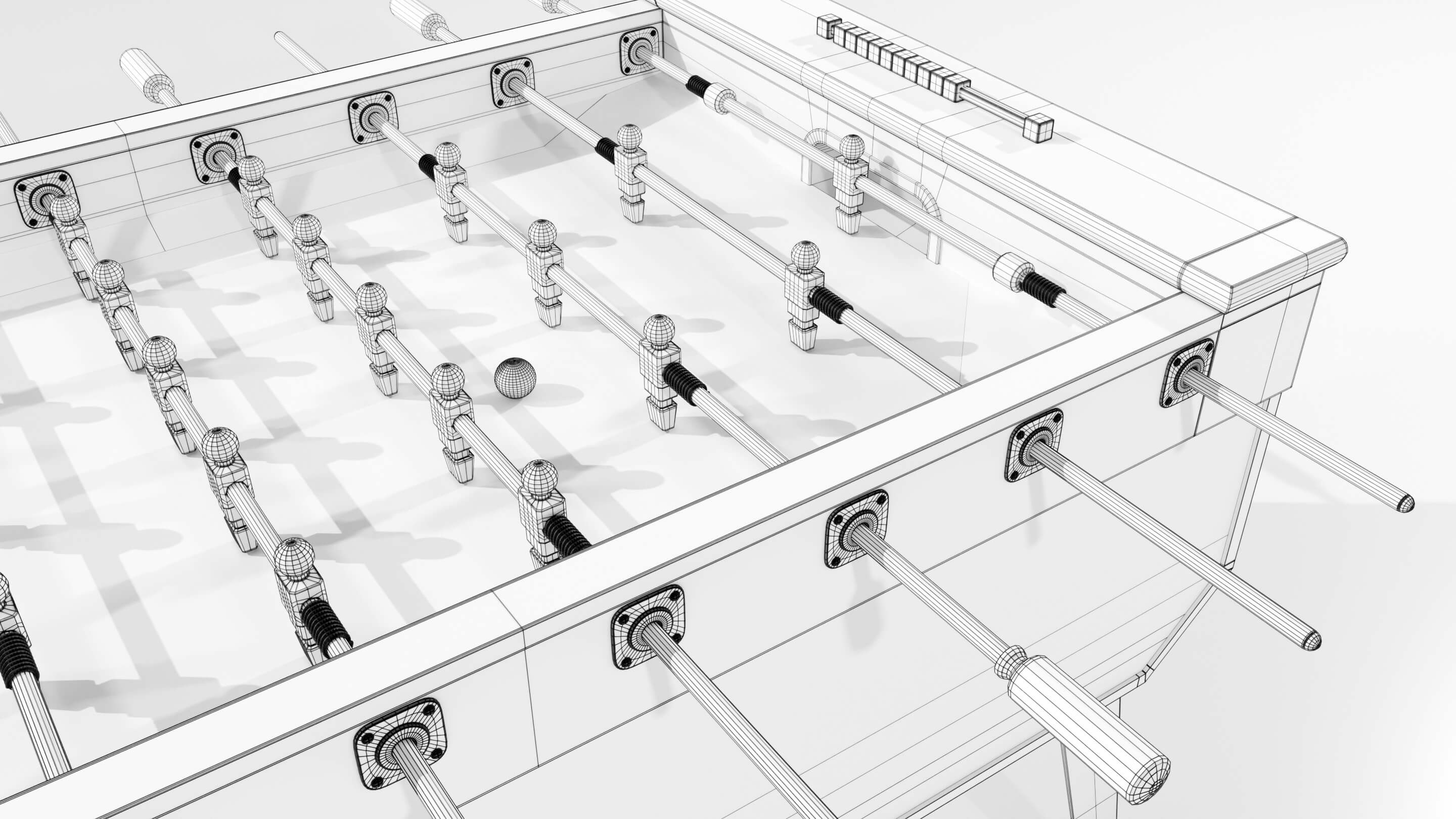 Table Football - 3D Model by 3Dmae