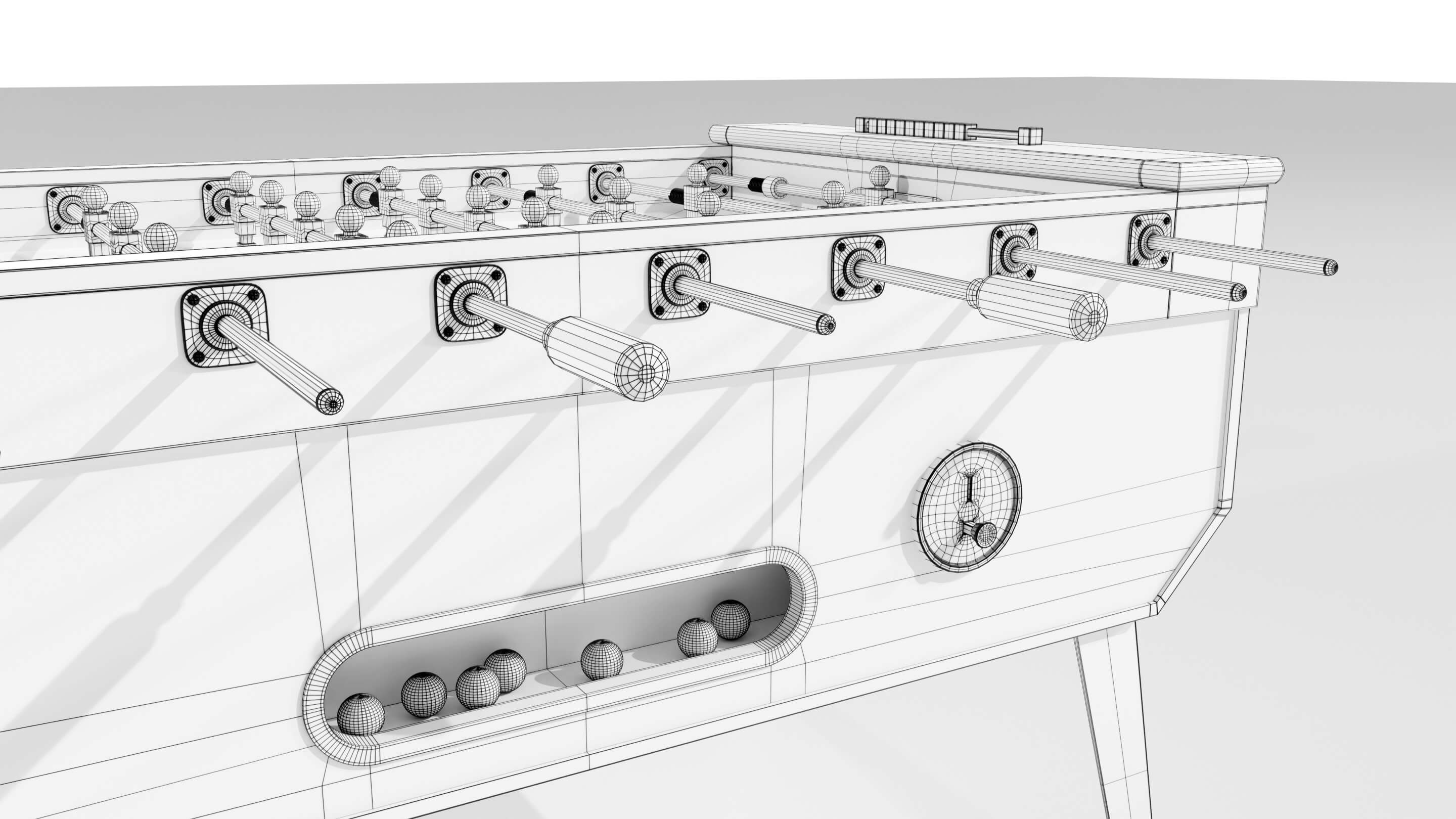 Table Football - 3D Model by 3Dmae