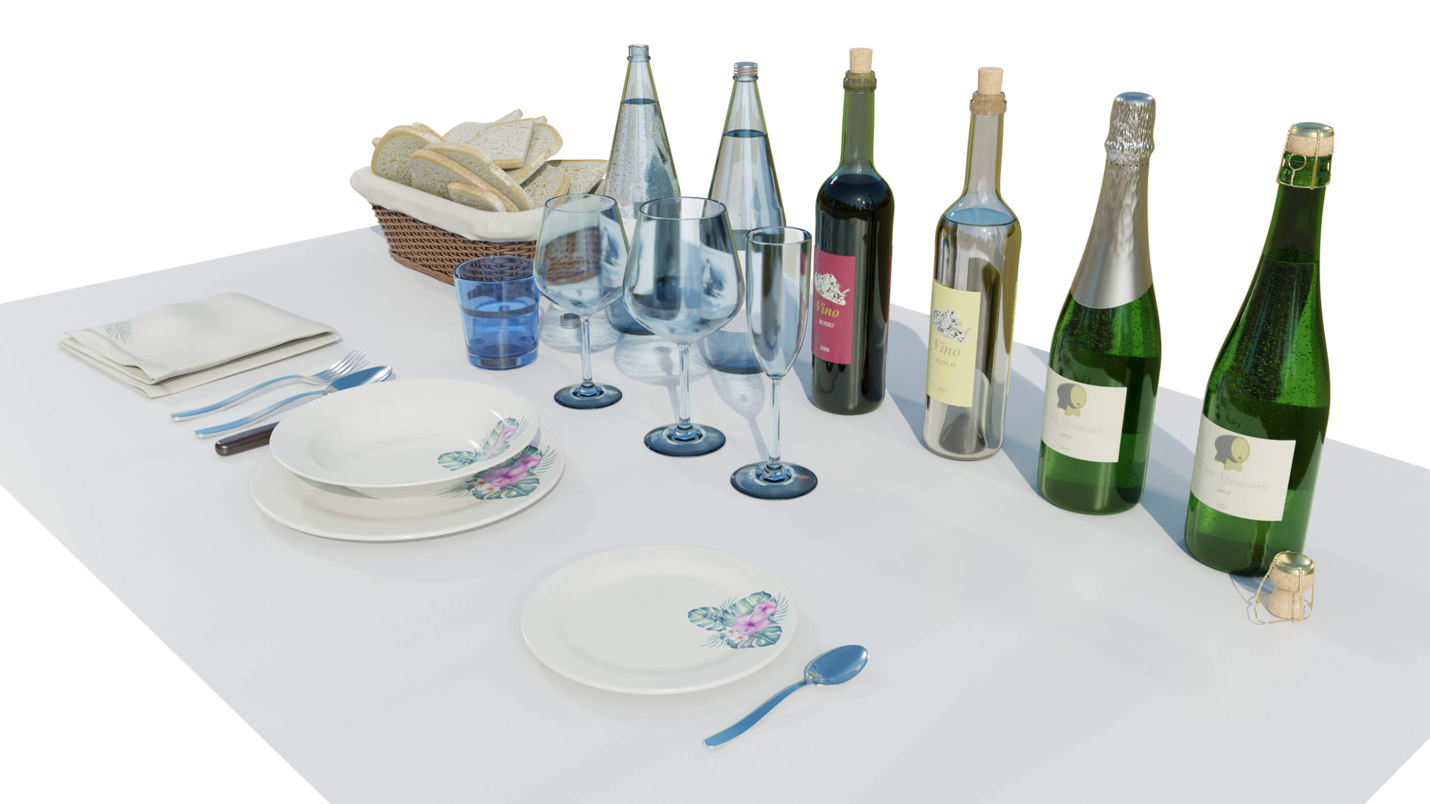 Tableware Collection - 3D Model by 3Dmae