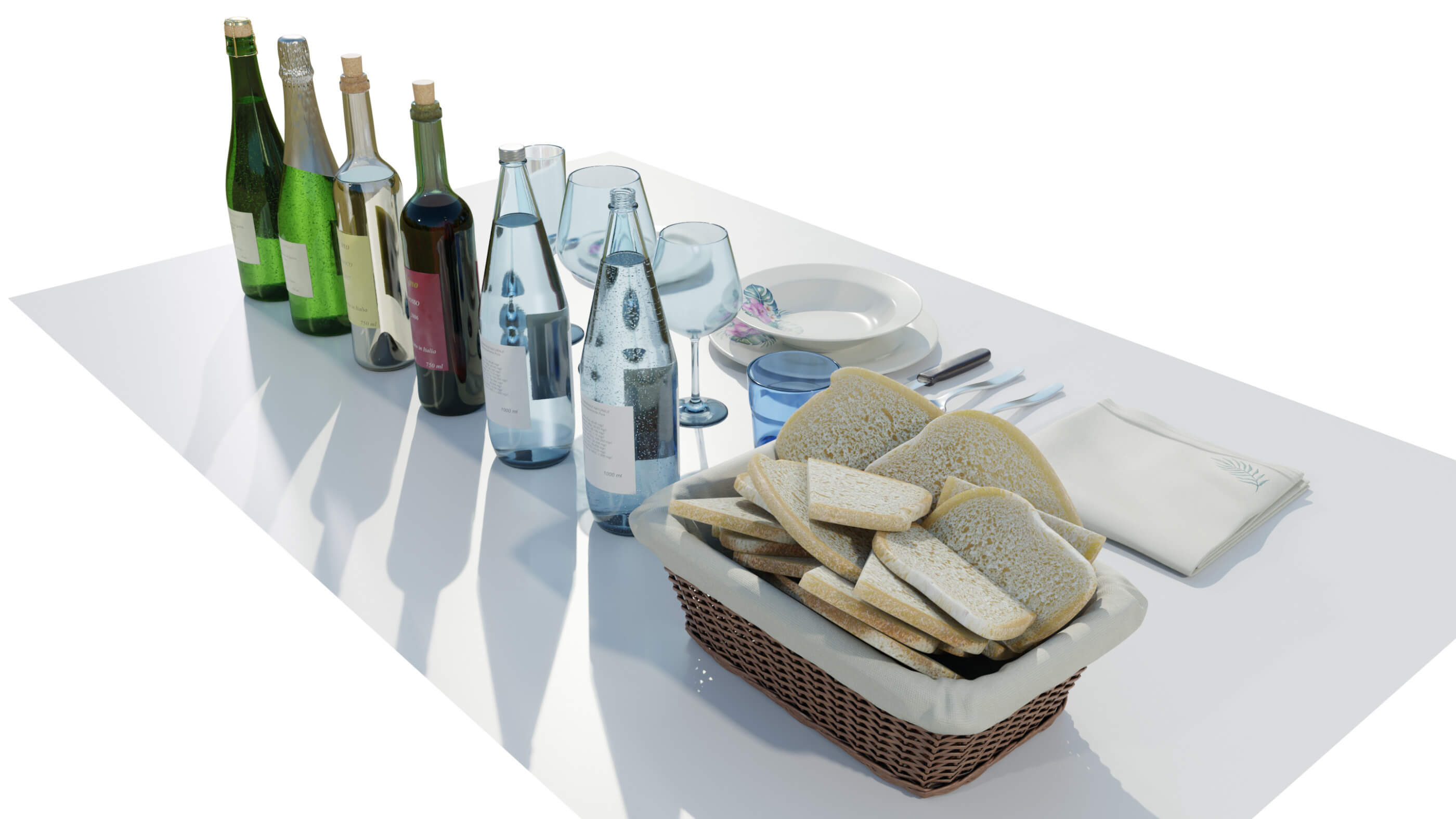 Tableware Collection - 3D Model by 3Dmae