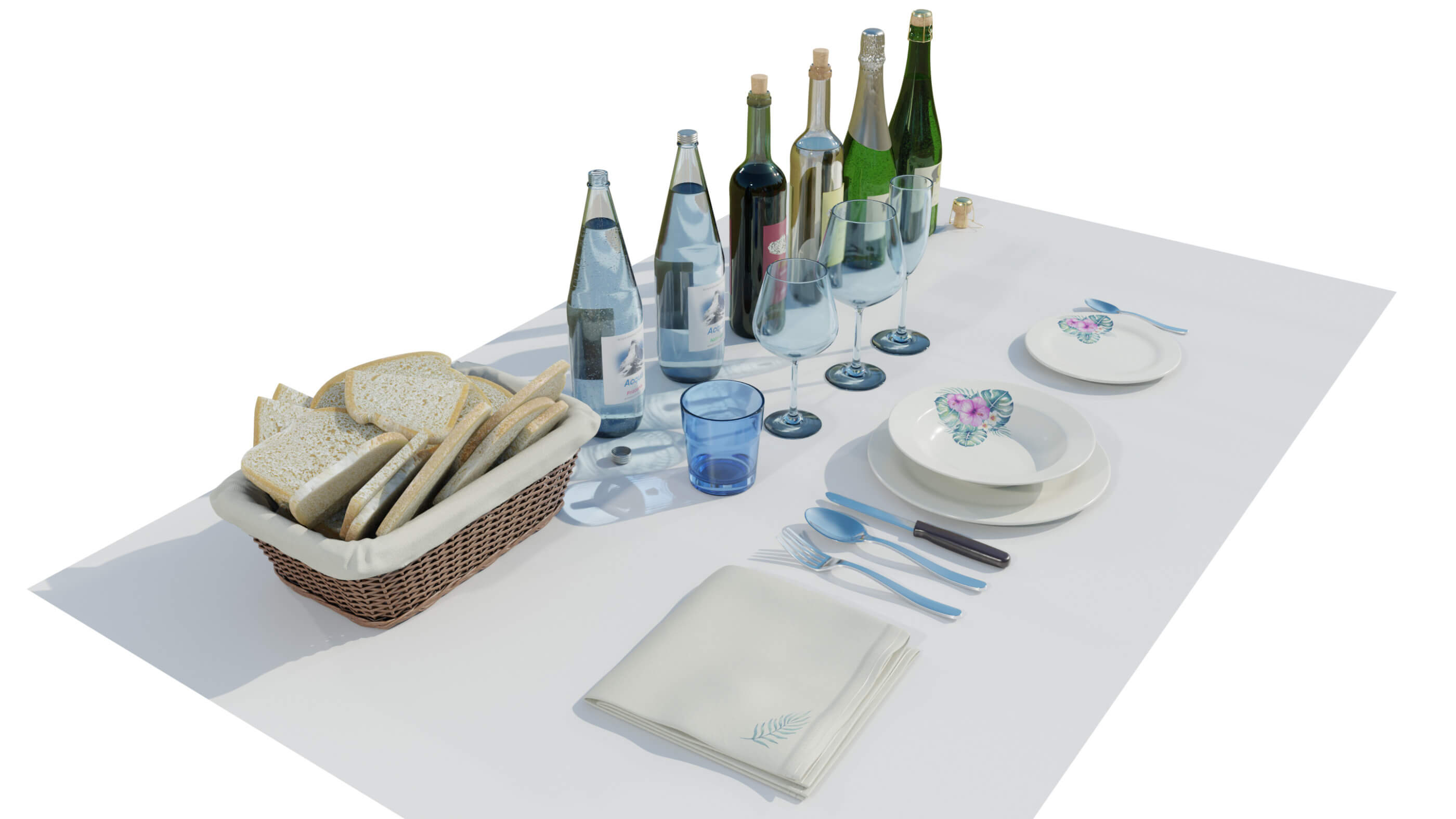 Tableware Collection - 3D Model by 3Dmae
