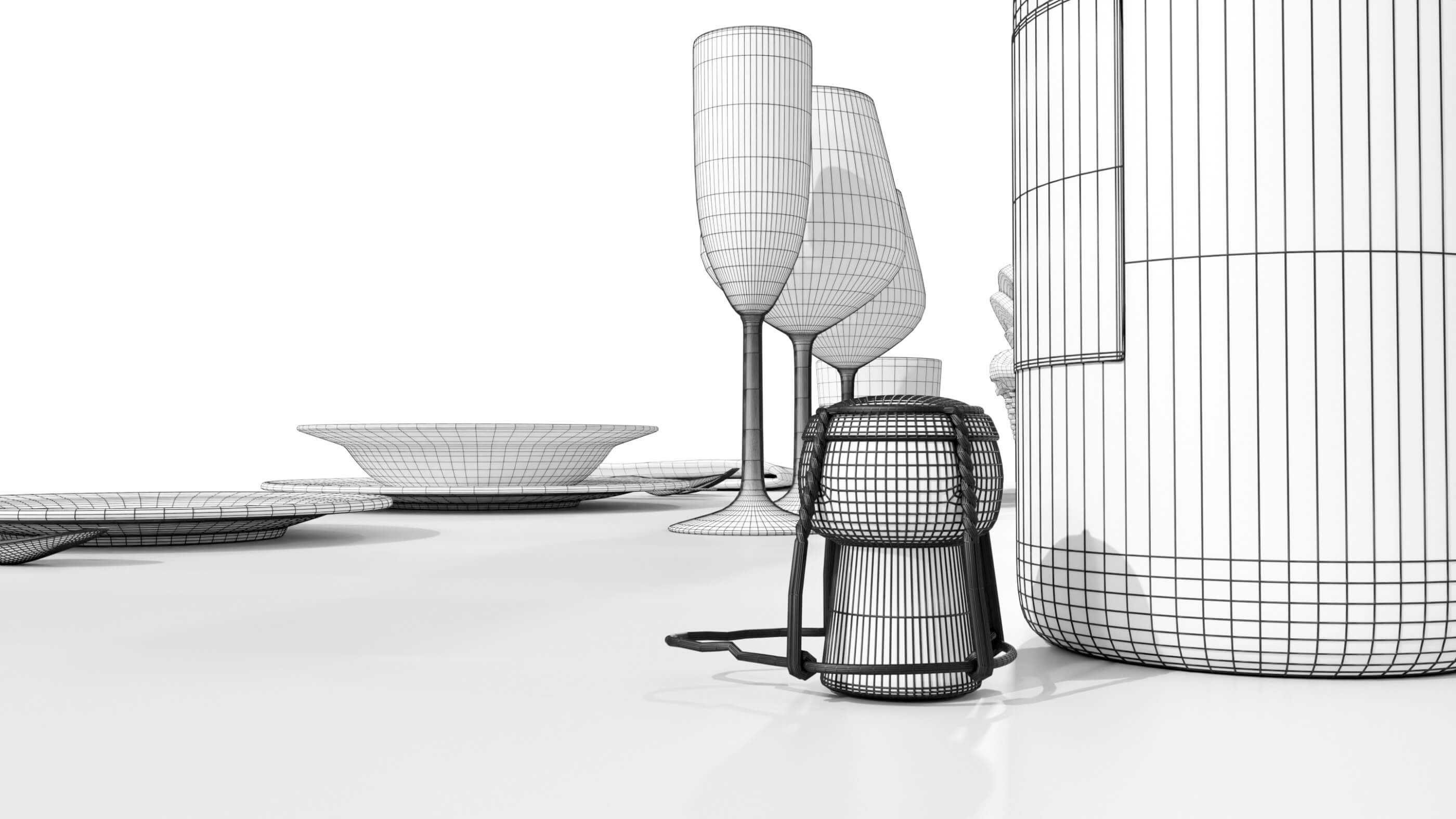 Tableware Collection - 3D Model by 3Dmae