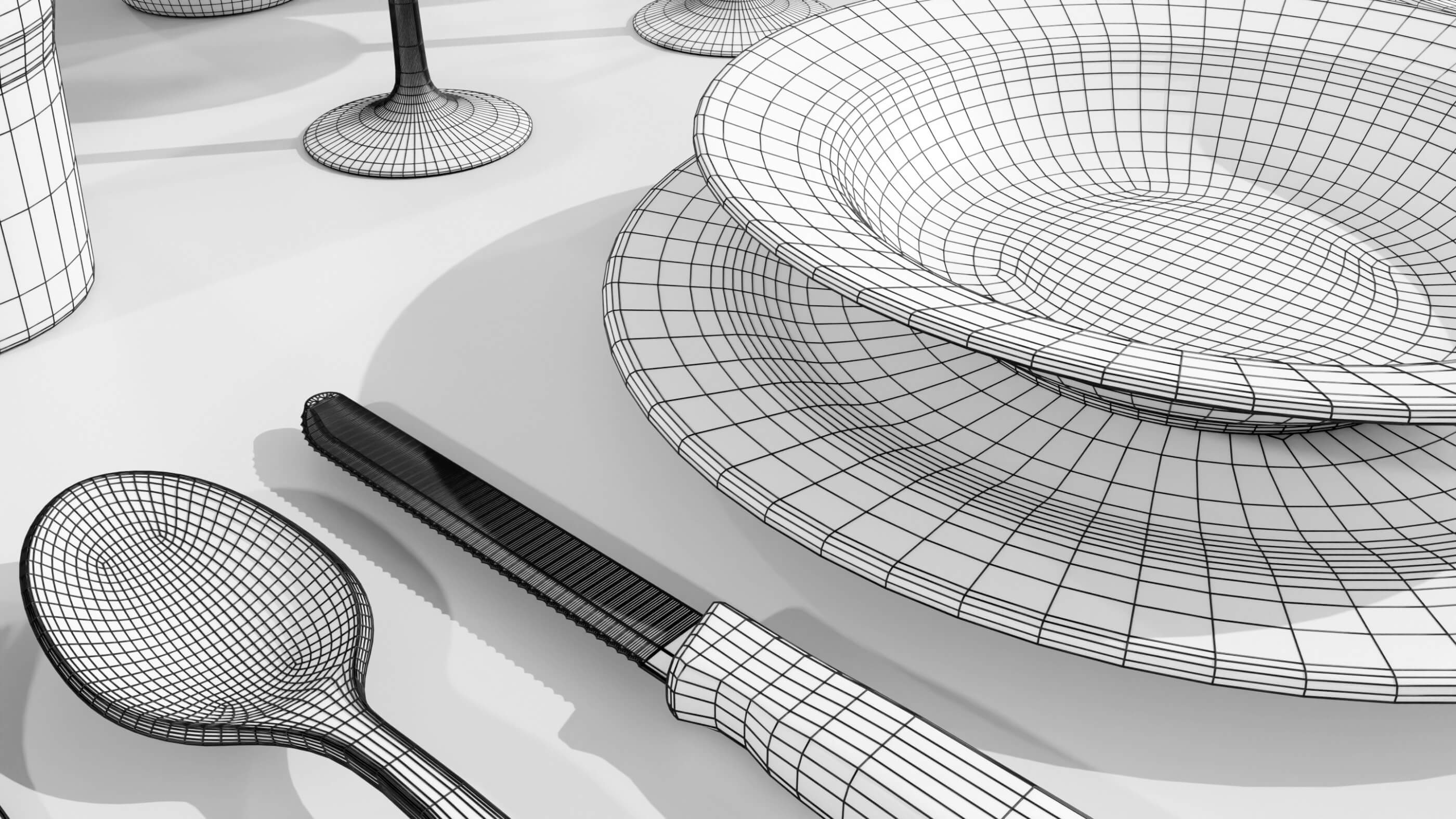 Tableware Collection - 3D Model by 3Dmae