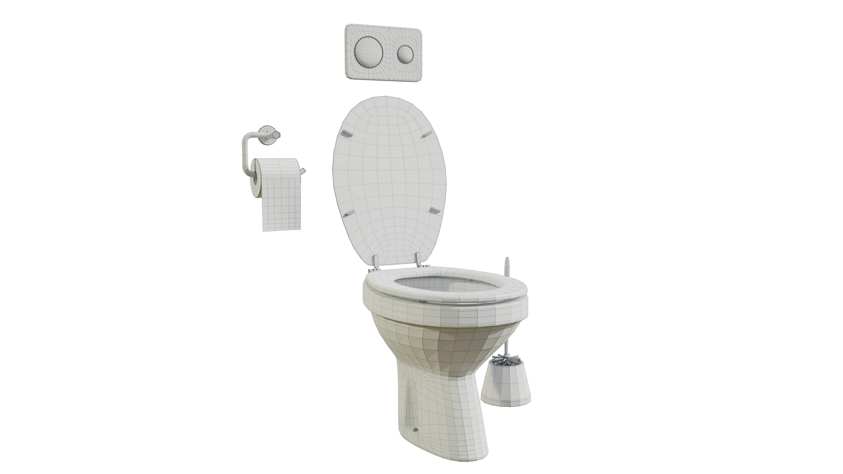 Ceramic Toilet - 3D Model by 3Dmae