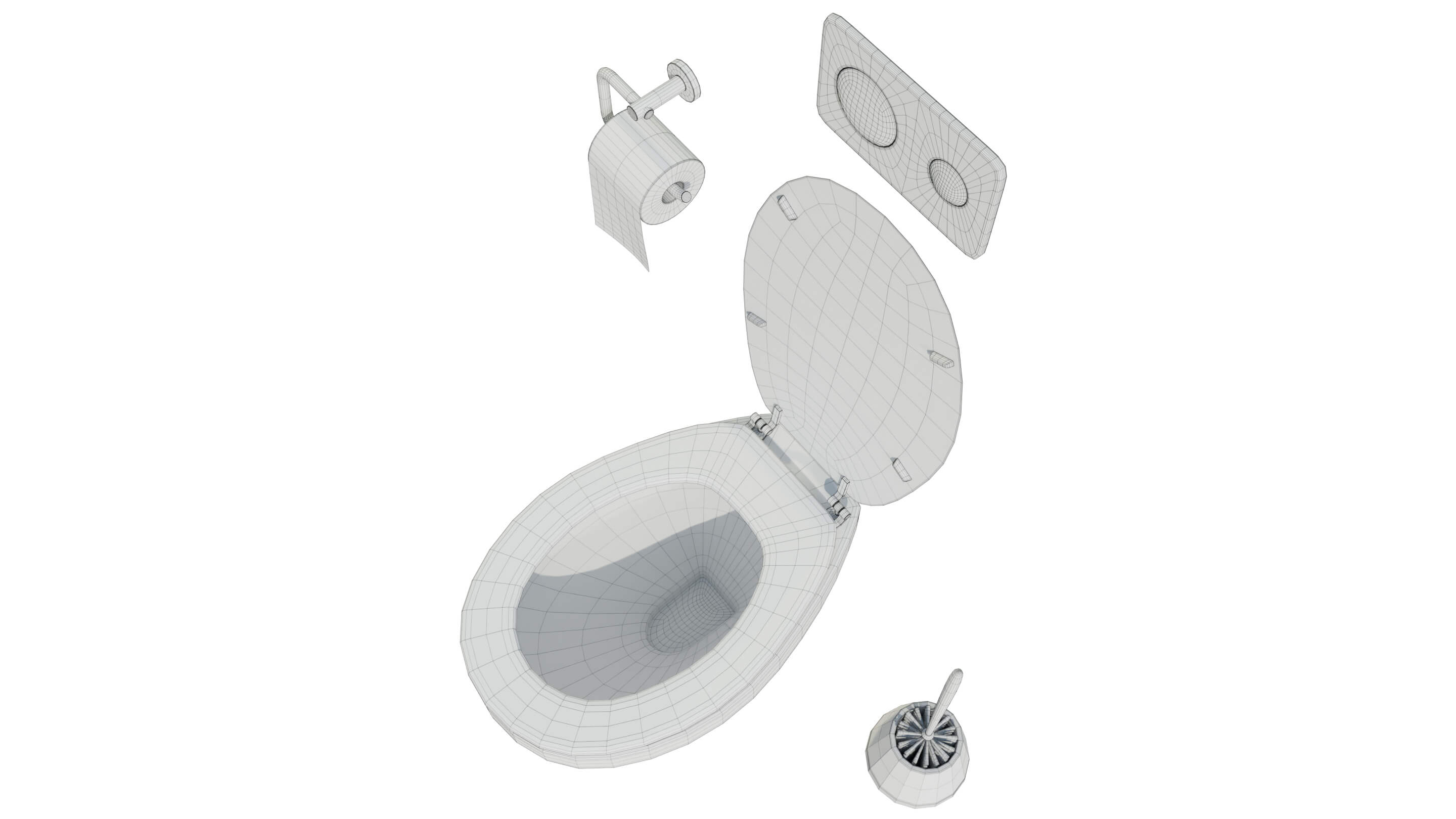 Ceramic Toilet - 3D Model by 3Dmae