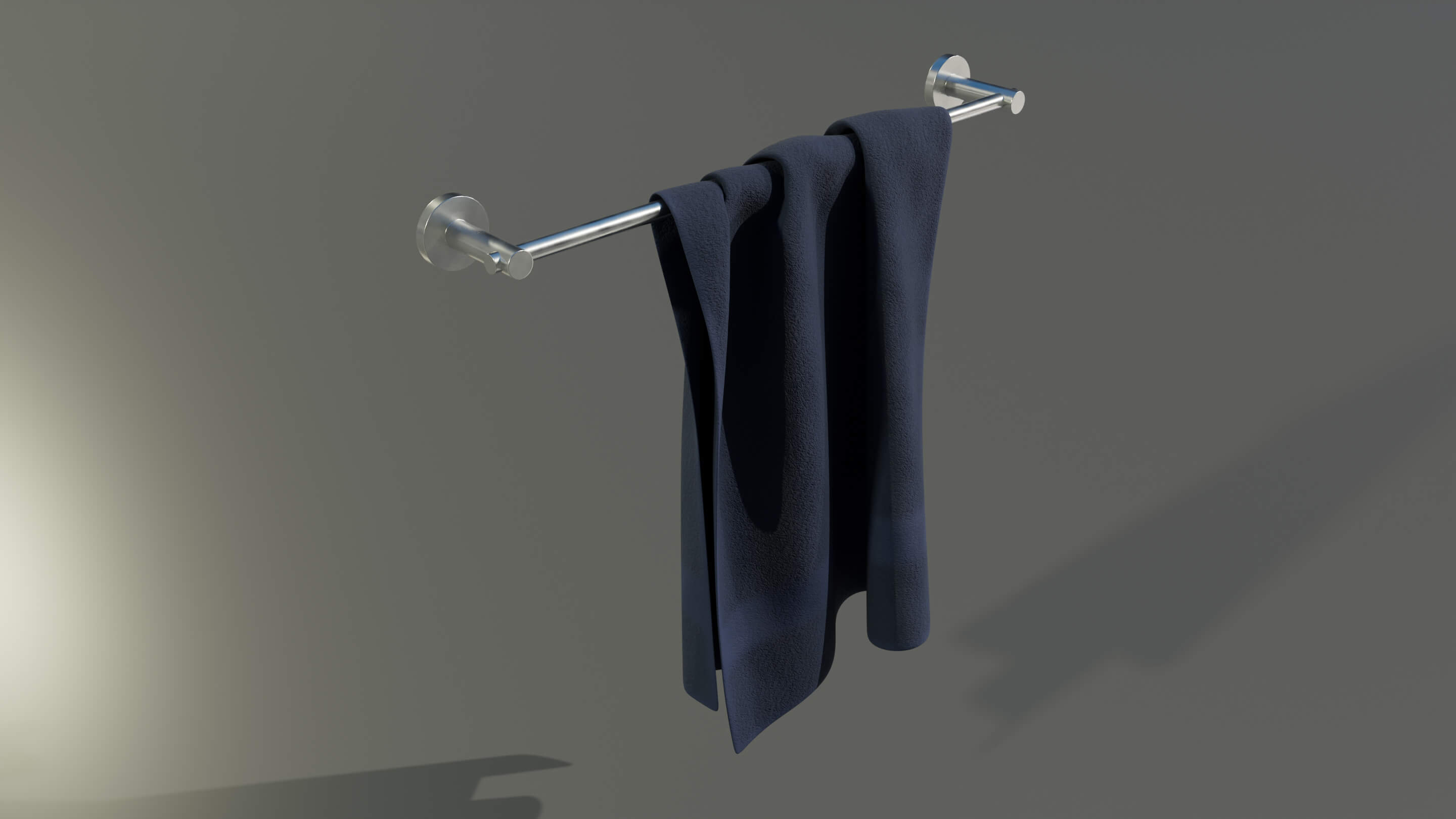 Towel With Towel Rack - 3D Model by 3Dmae