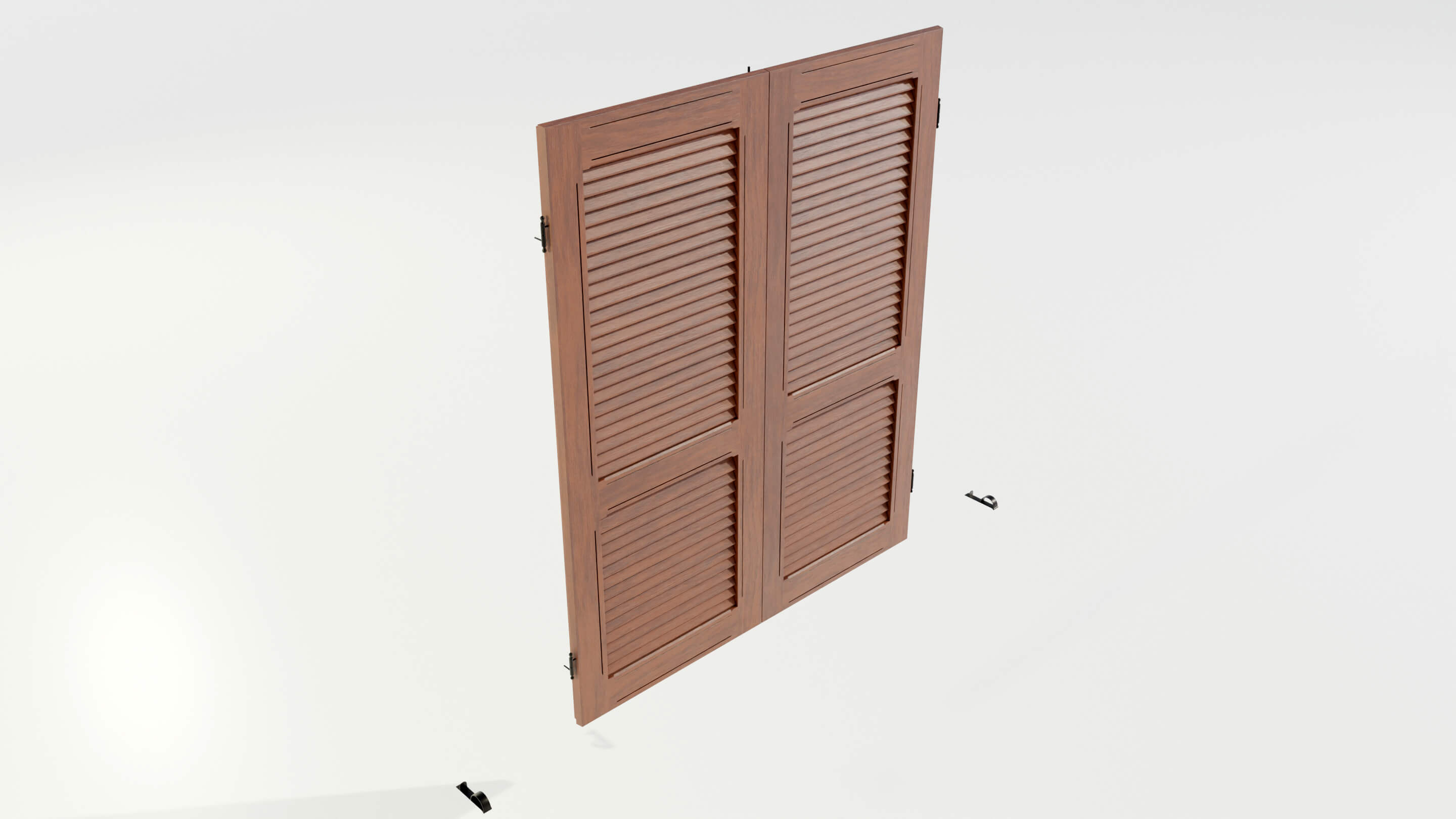 Wood Shutters - 3D Model by 3Dmae