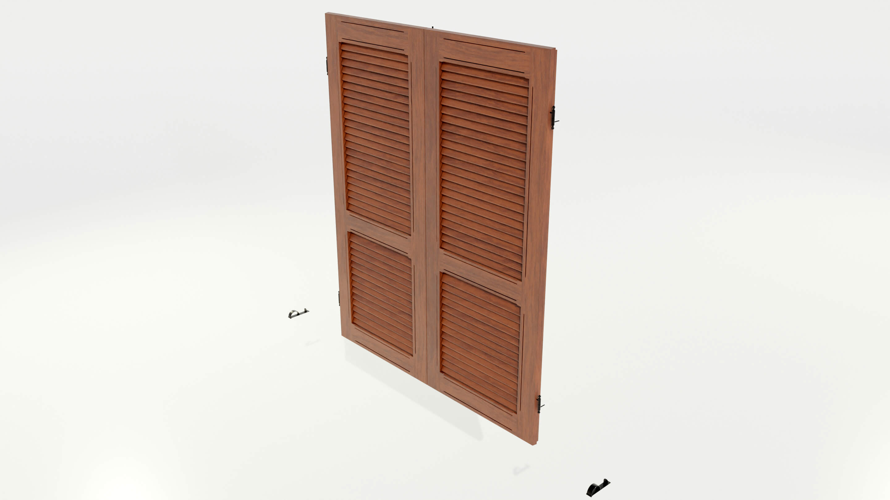 Wood Shutters - 3D Model by 3Dmae