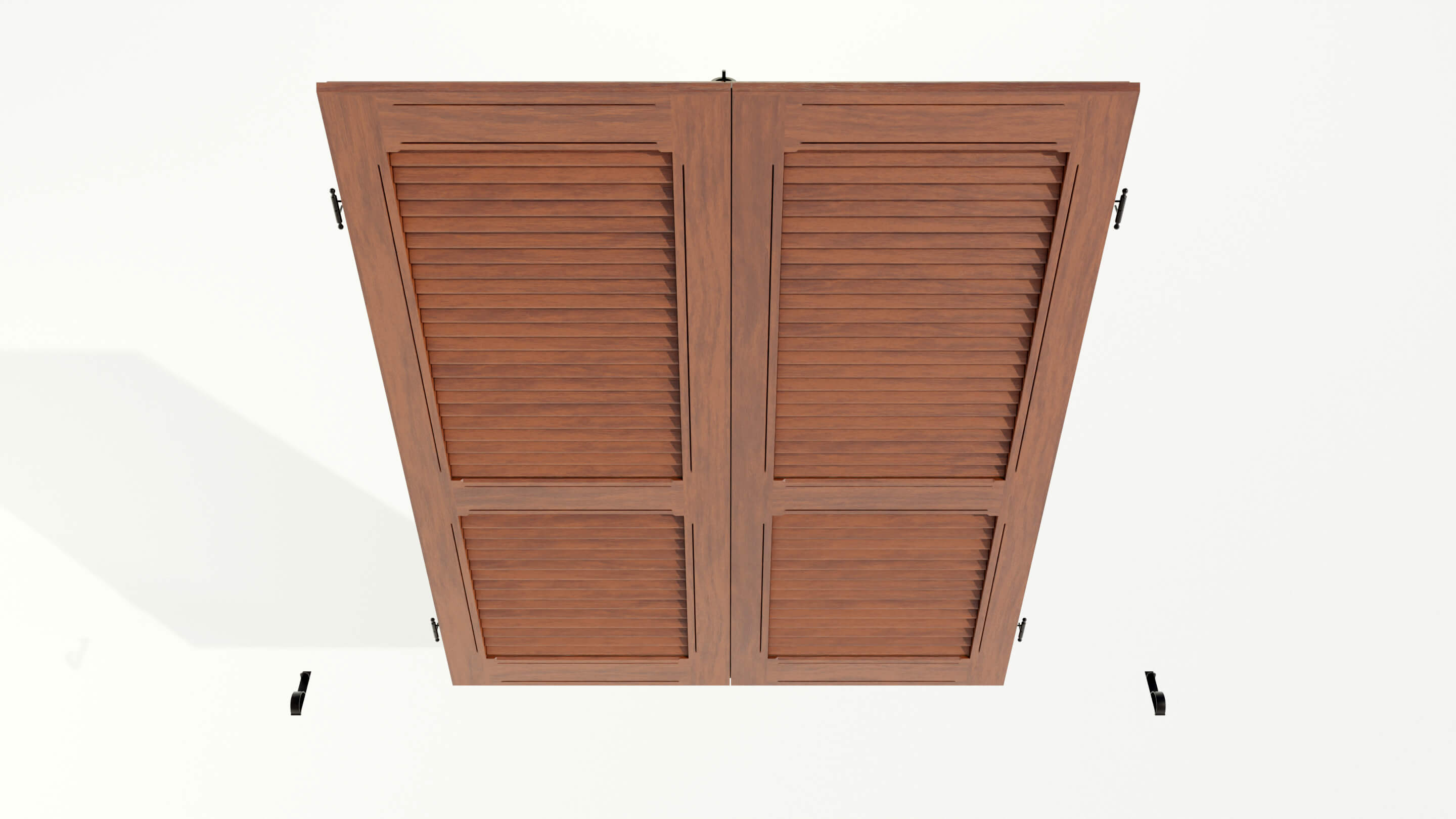 Wood Shutters - 3D Model by 3Dmae