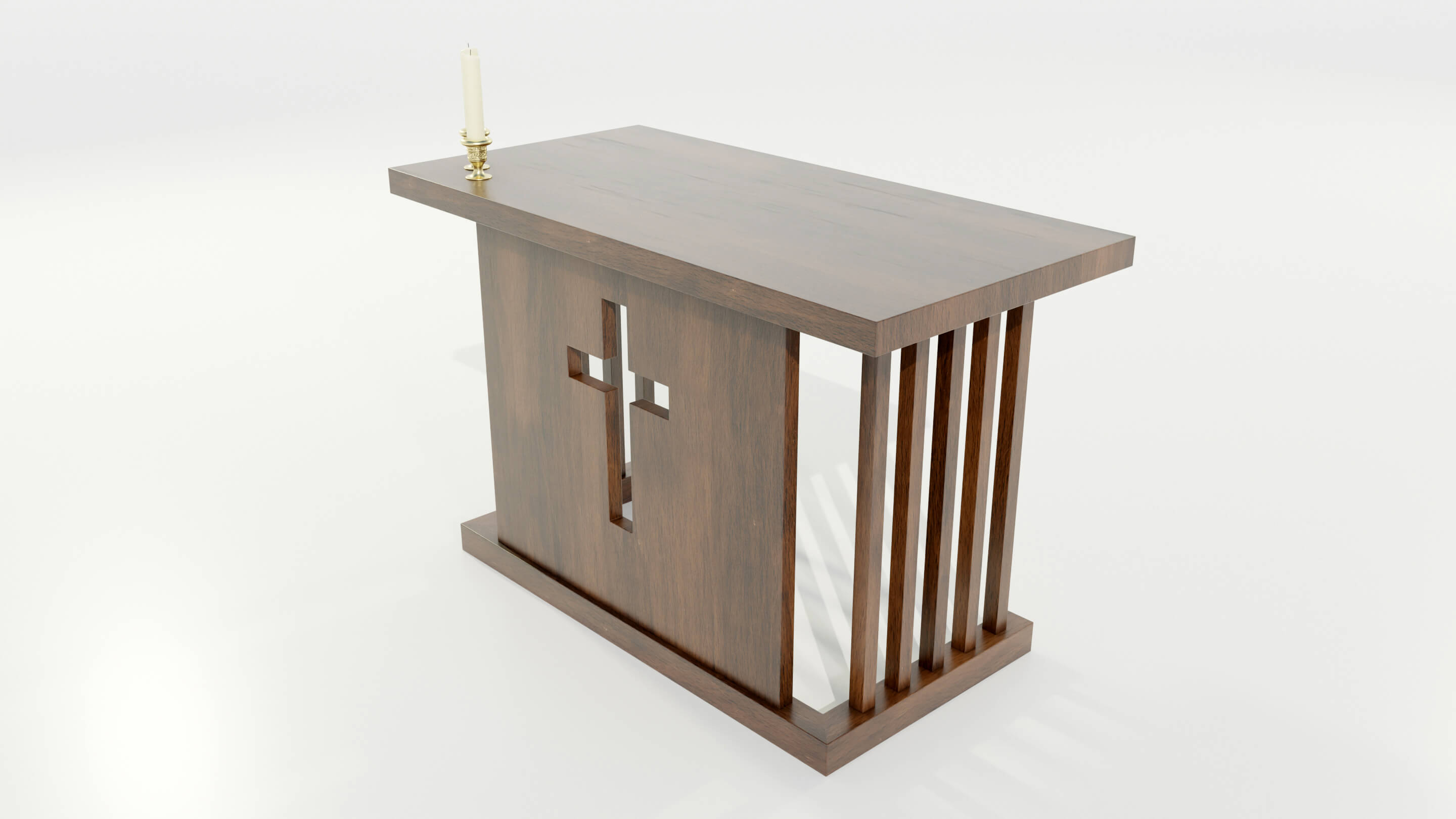 Wooden Altar - 3D Model by 3Dmae