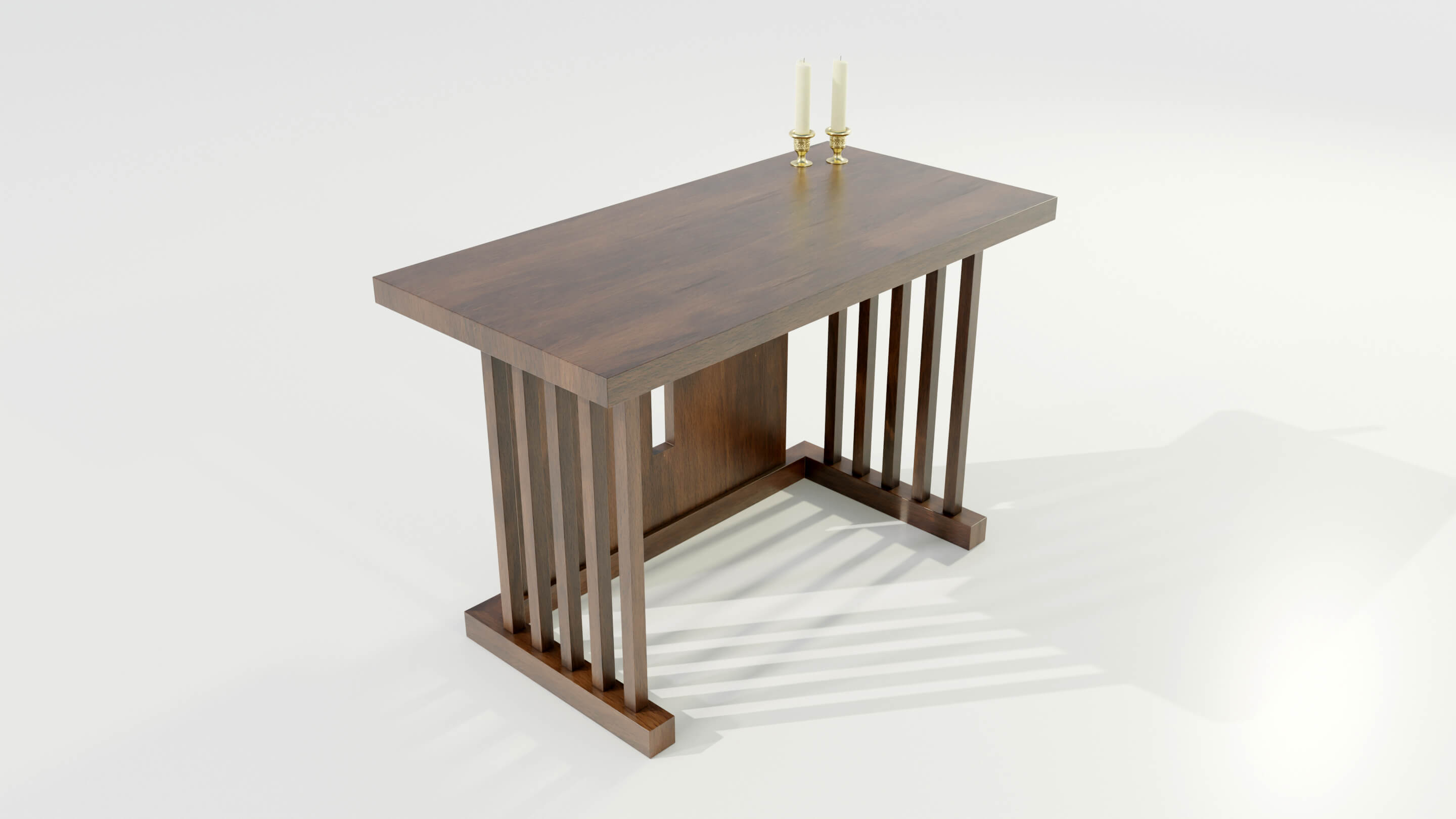 Wooden Altar - 3D Model by 3Dmae