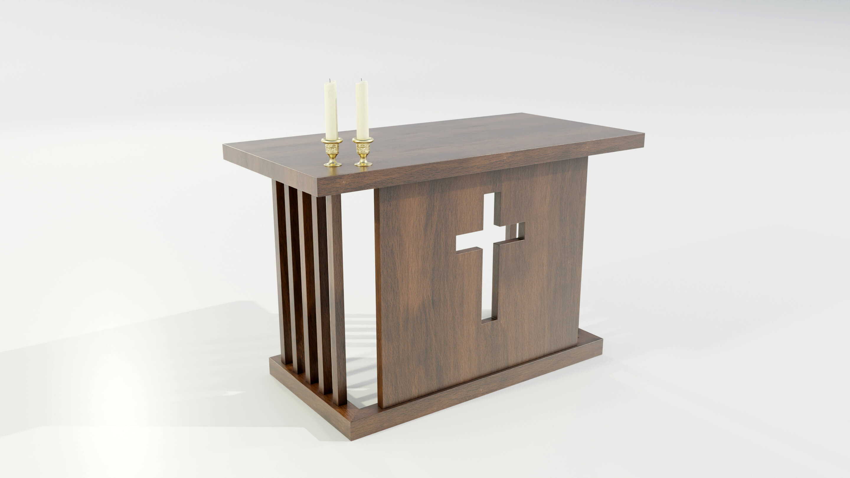 Wooden Altar - 3D Model by 3Dmae