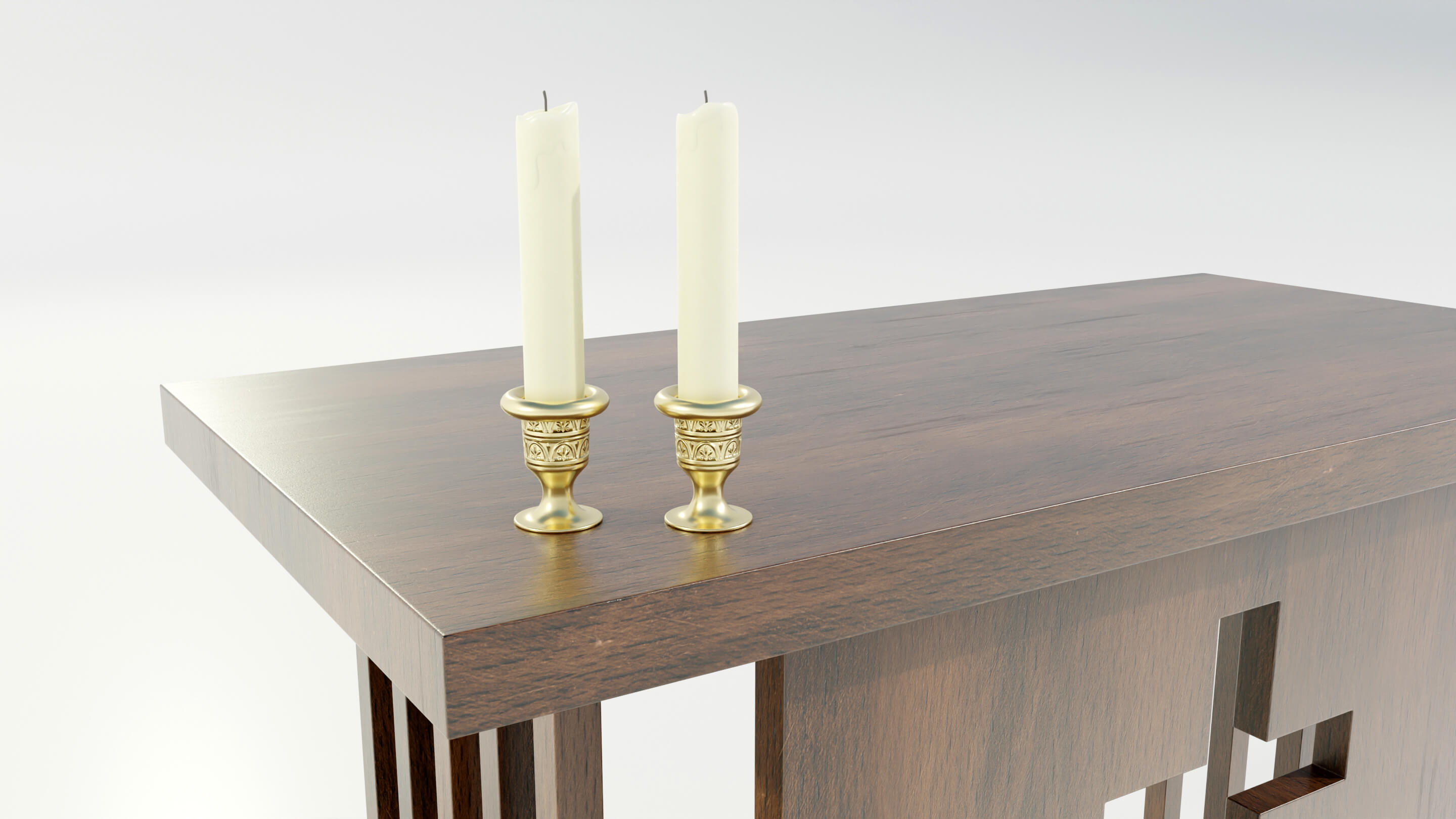 Wooden Altar - 3D Model by 3Dmae