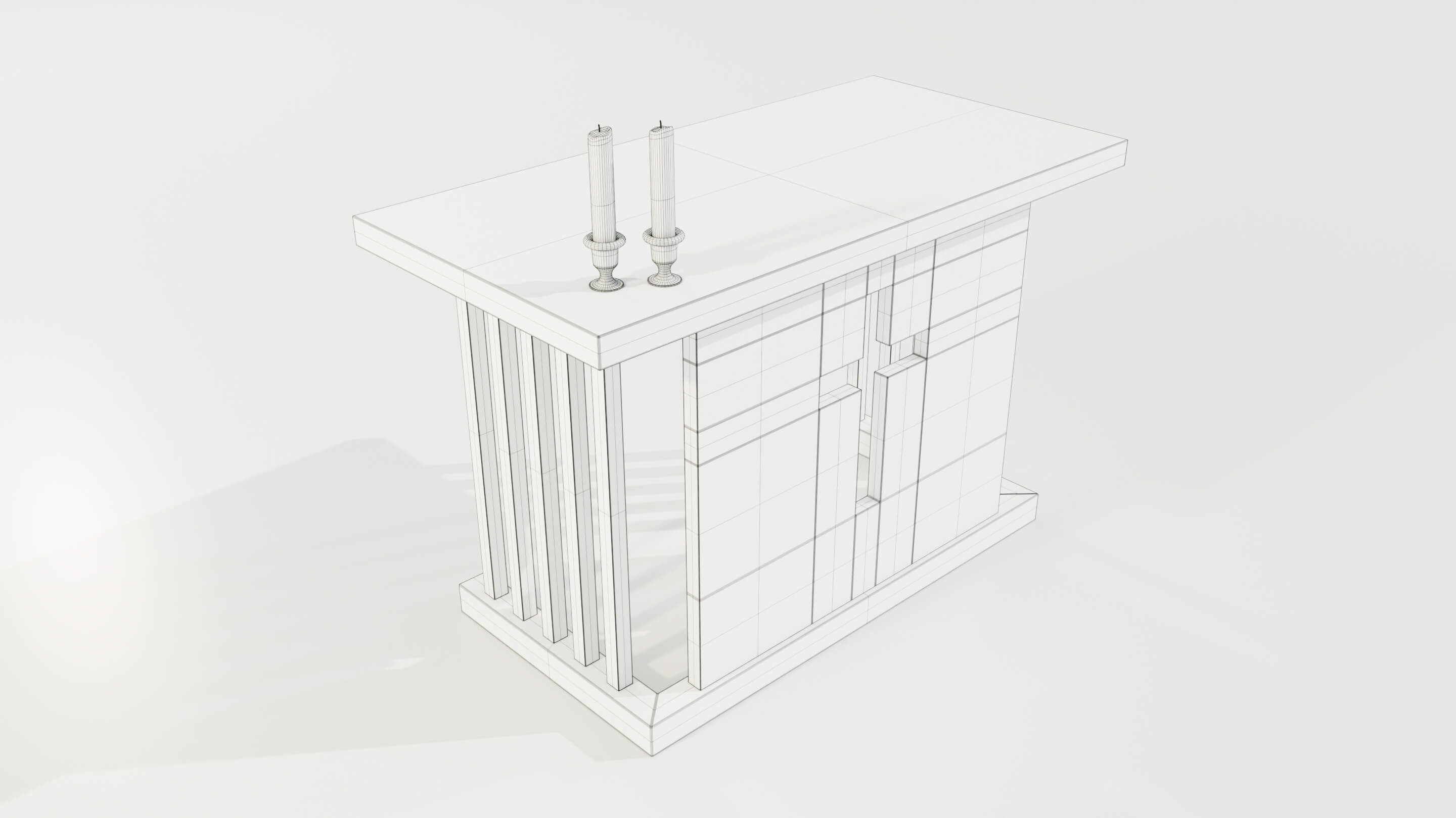 Wooden Altar - 3D Model by 3Dmae