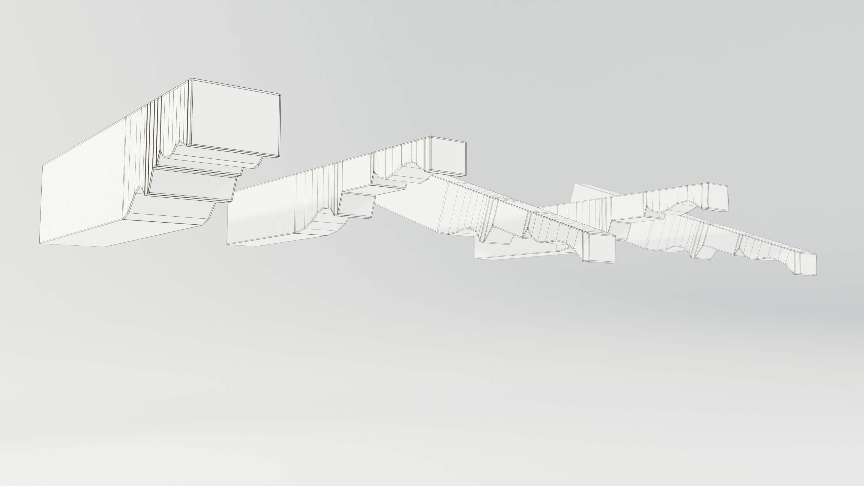 Wooden and Concrete Rafters - 3D Model by 3Dmae