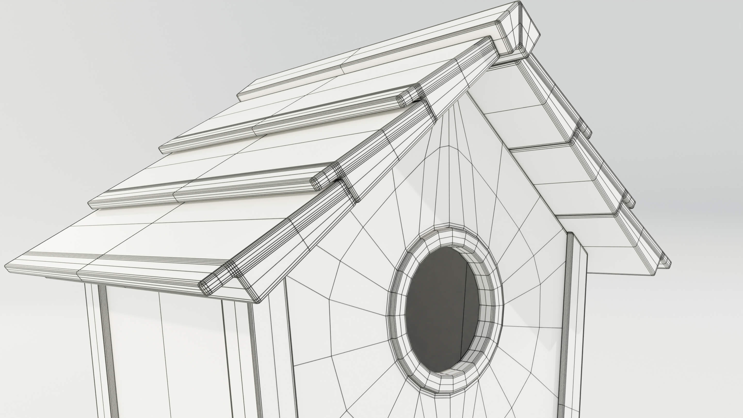 Wooden Birdhouse - 3D Model by 3Dmae