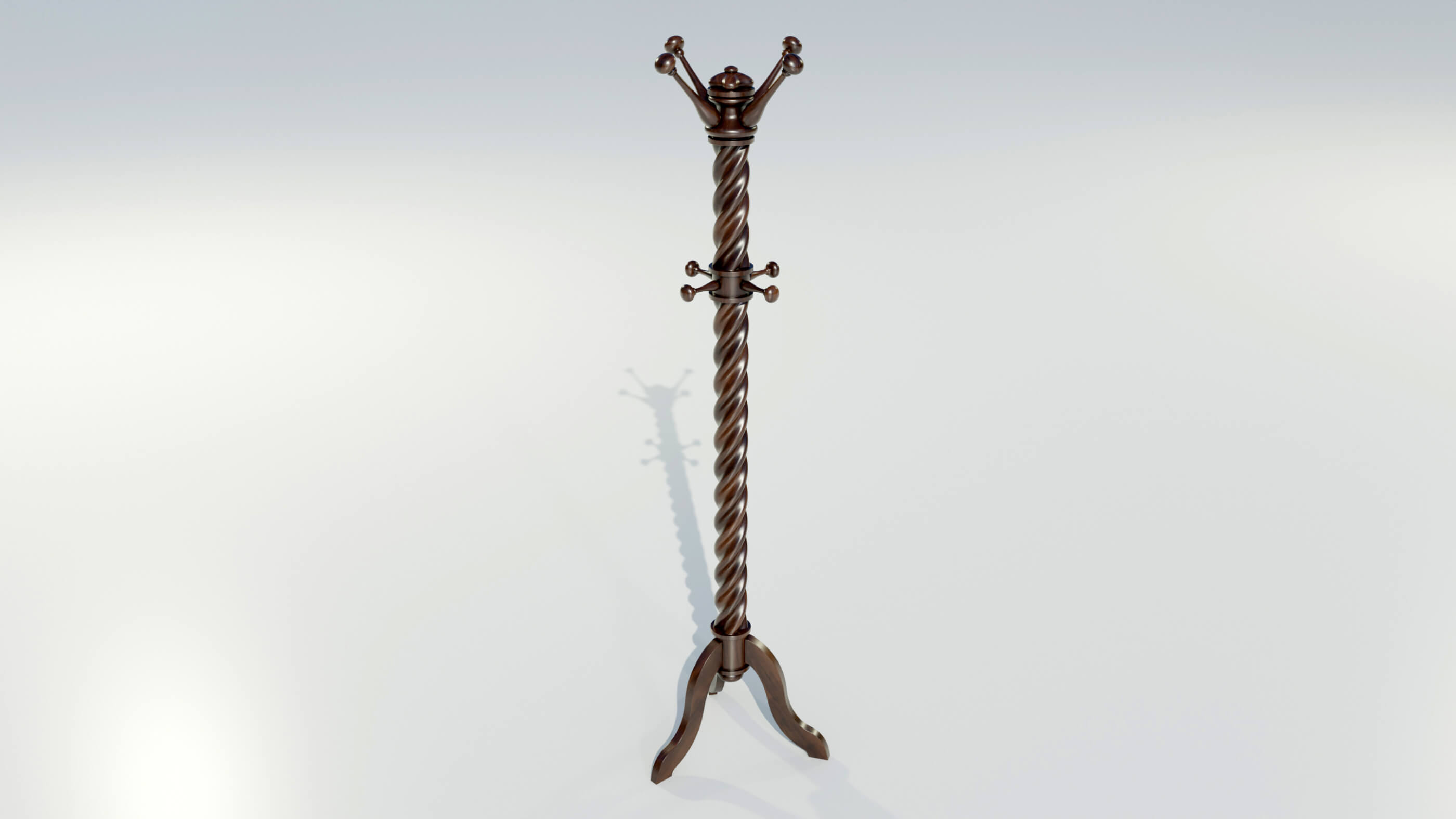 Wooden Clothes Hangers - 3D Model by 3Dmae