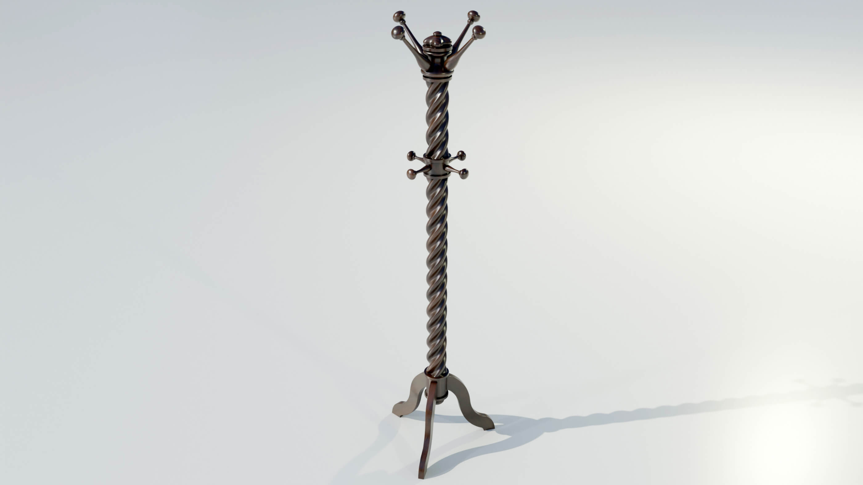 Wooden Clothes Hangers - 3D Model by 3Dmae