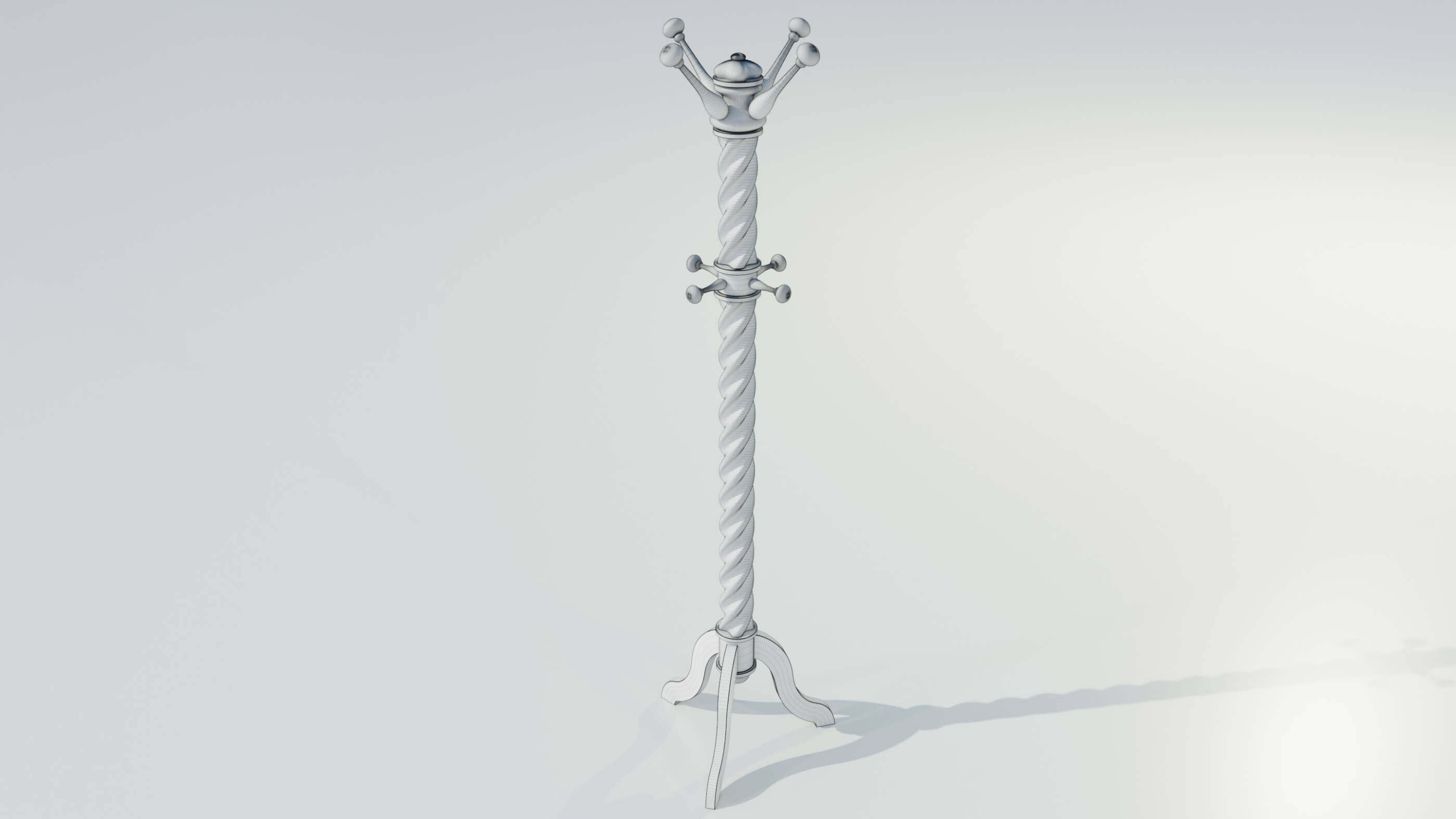 Wooden Clothes Hangers - 3D Model by 3Dmae