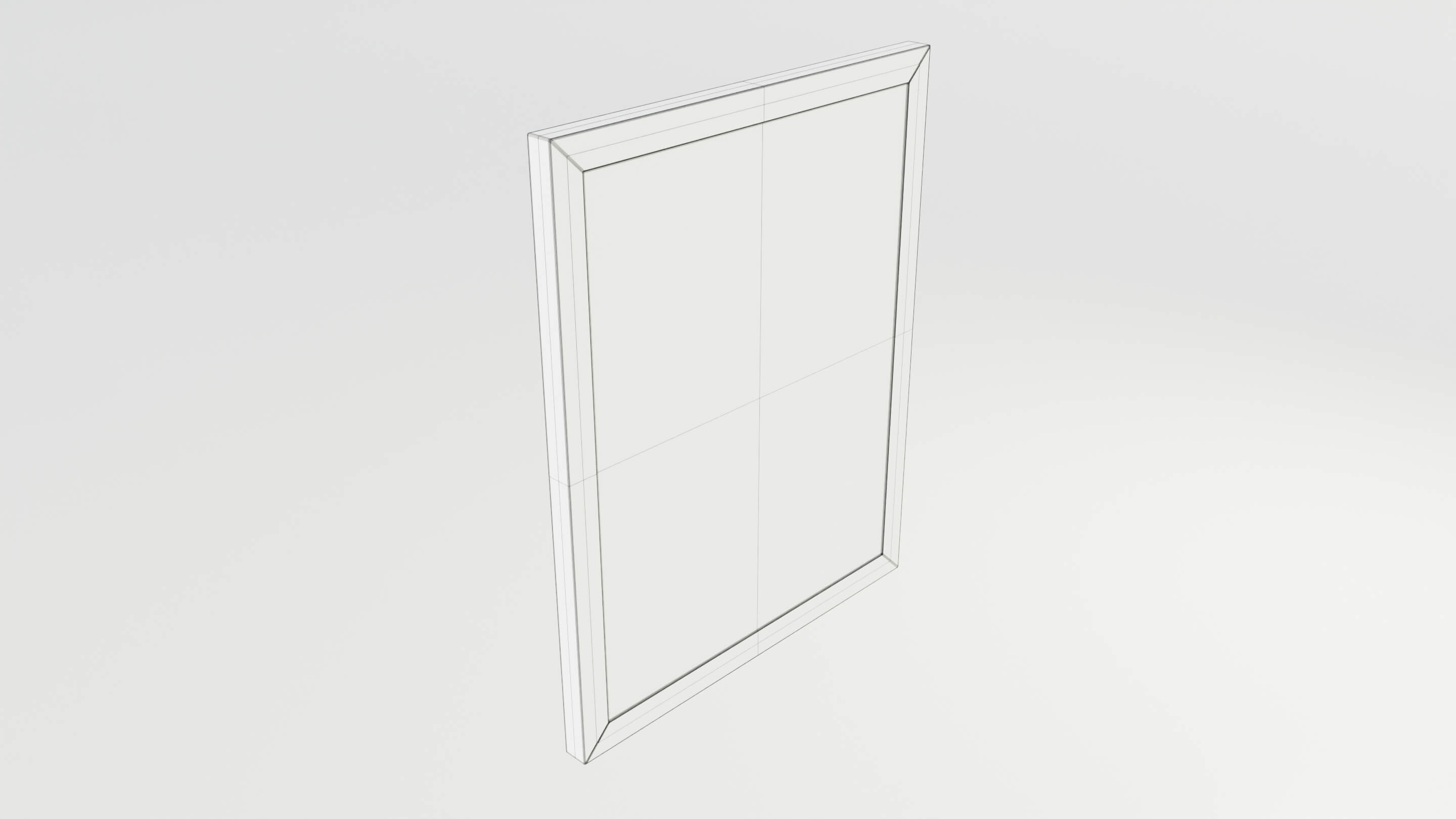 Wooden Frame - 3D Model by 3Dmae