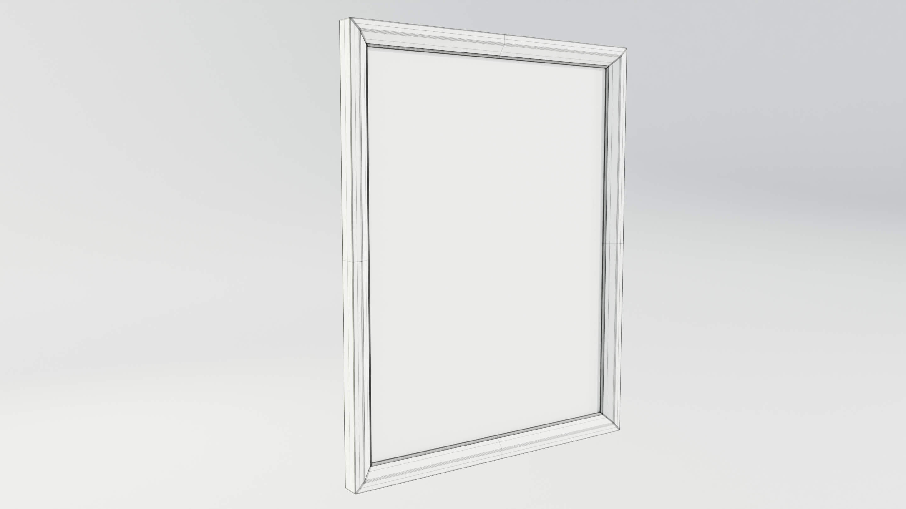 Wooden Frame - 3D Model by 3Dmae