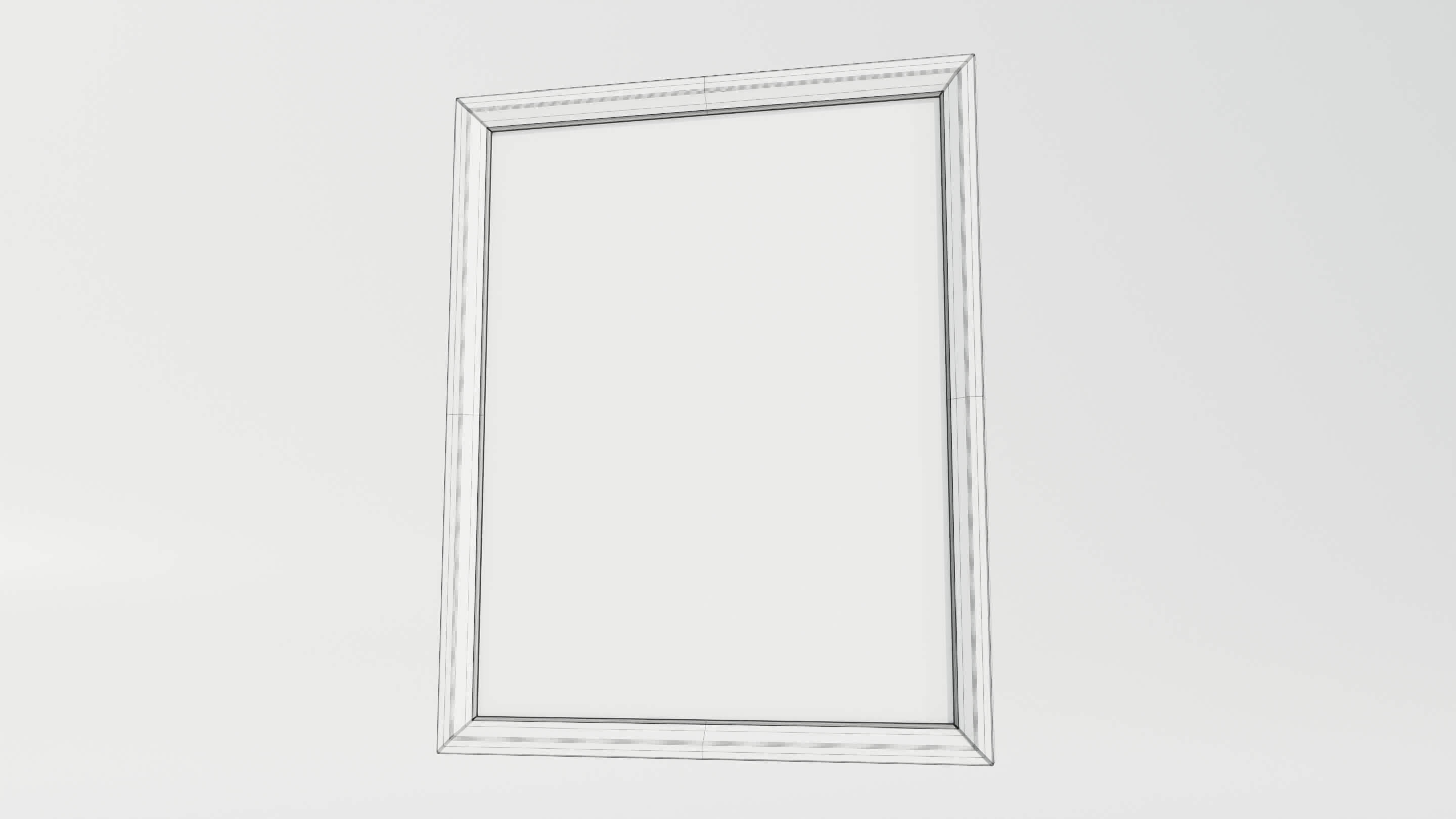 Wooden Frame - 3D Model by 3Dmae