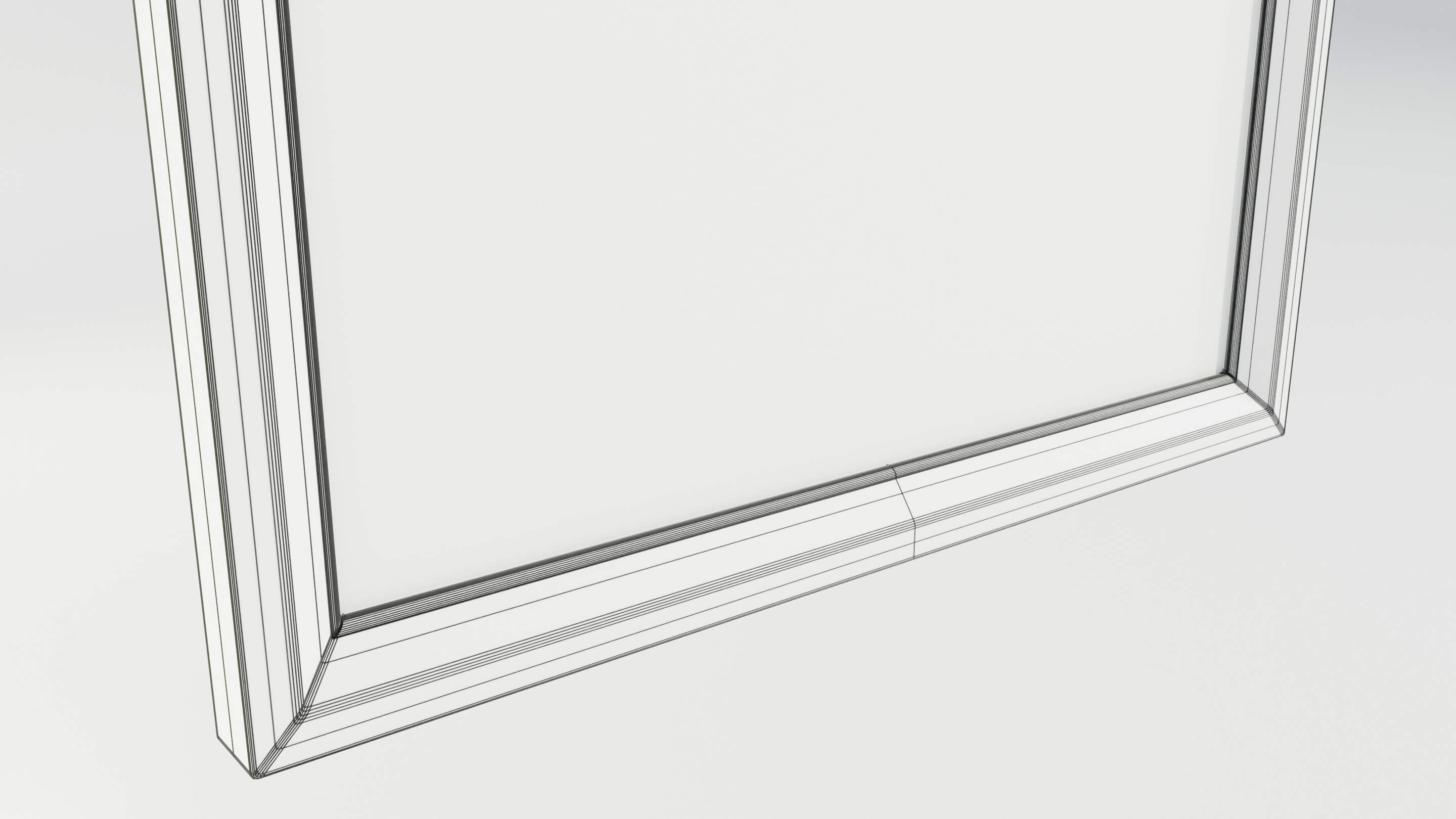 Wooden Frame - 3D Model by 3Dmae