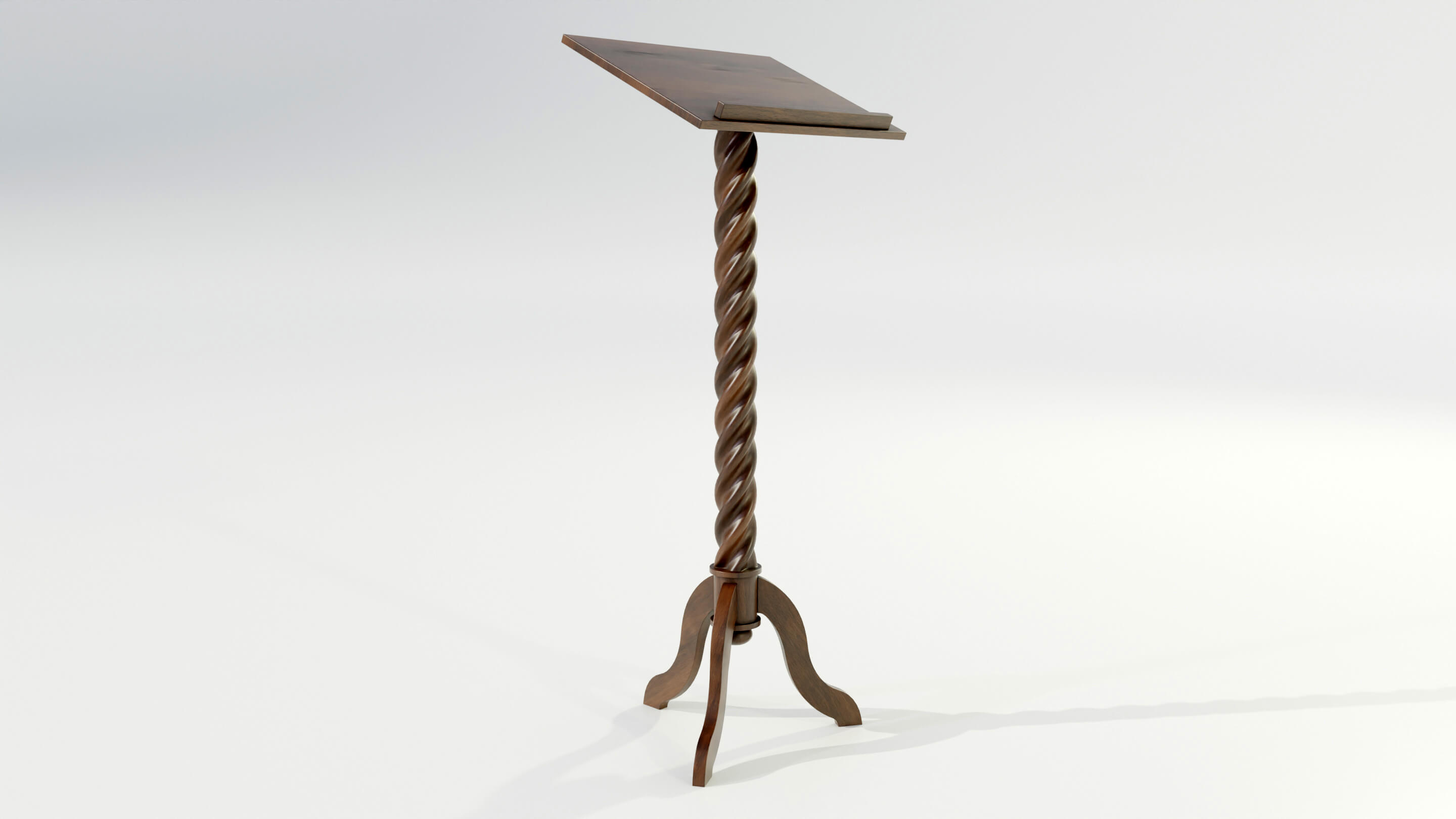 Wooden Lectern - 3D Model by 3Dmae