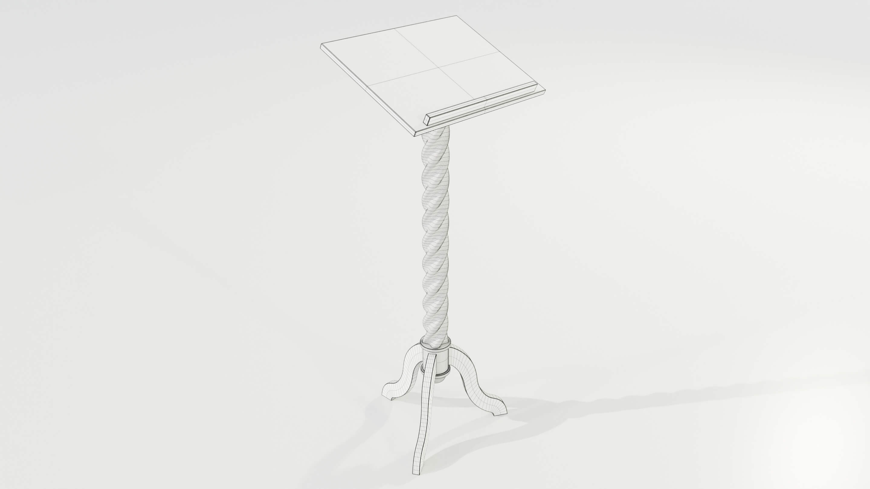 Wooden Lectern - 3D Model by 3Dmae