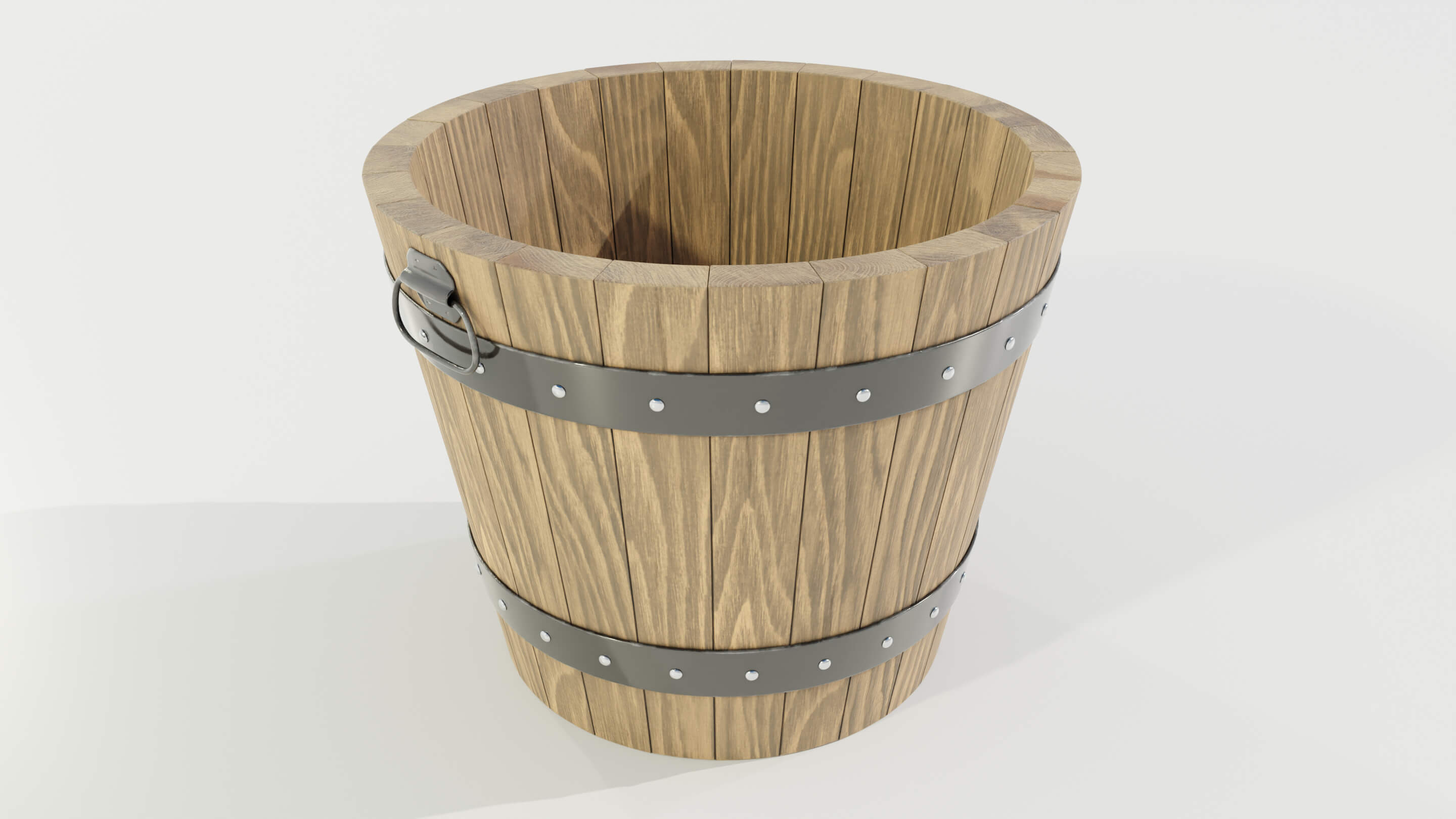 Wooden Planter - 3D Model by 3Dmae