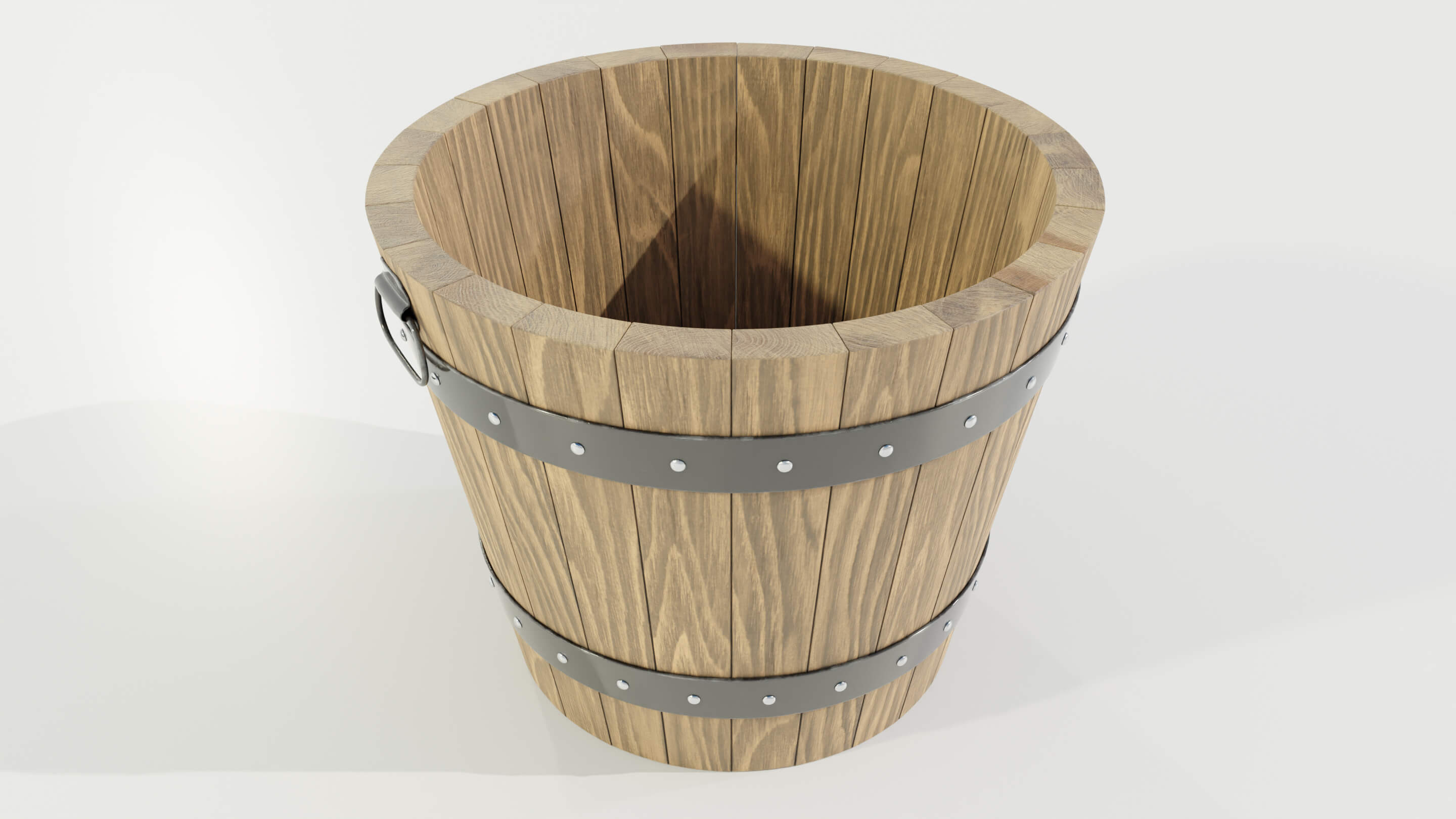 Wooden Planter - 3D Model by 3Dmae