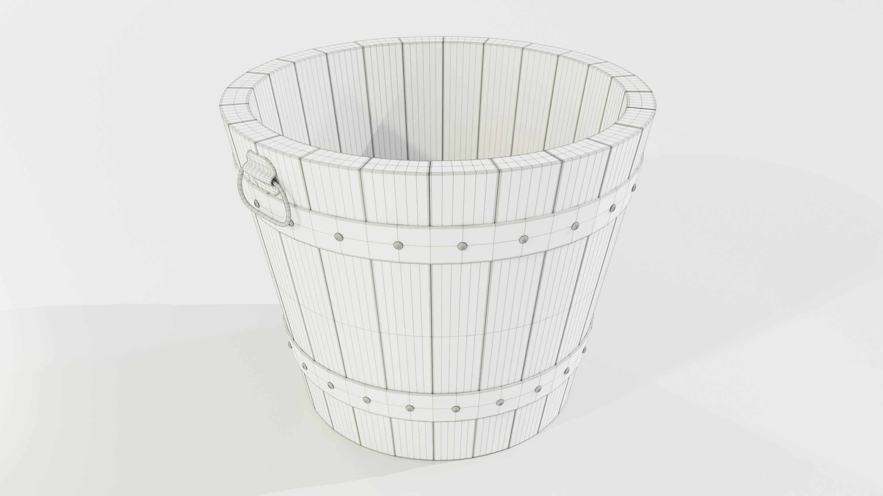 Wooden Planter - 3D Model by 3Dmae