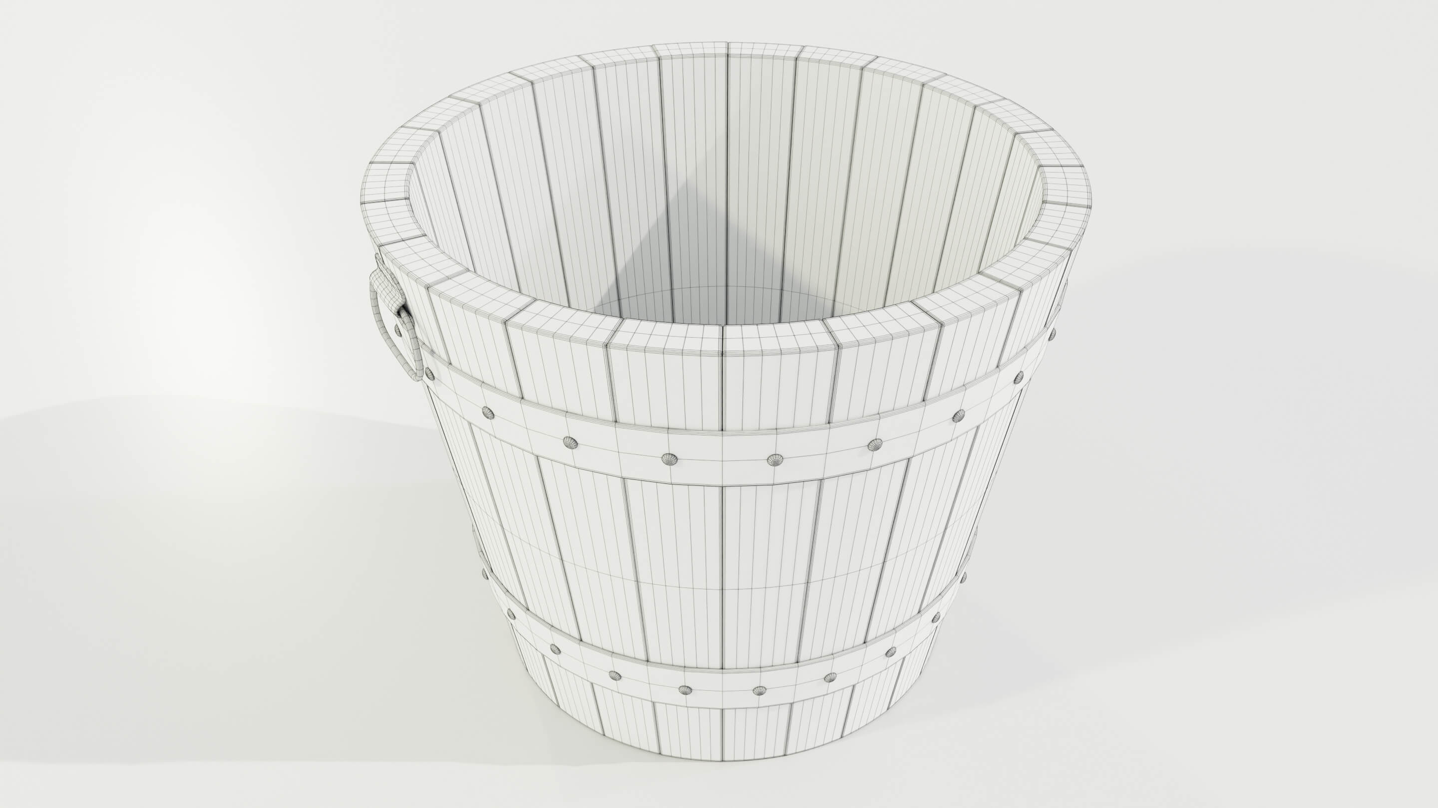 Wooden Planter - 3D Model by 3Dmae