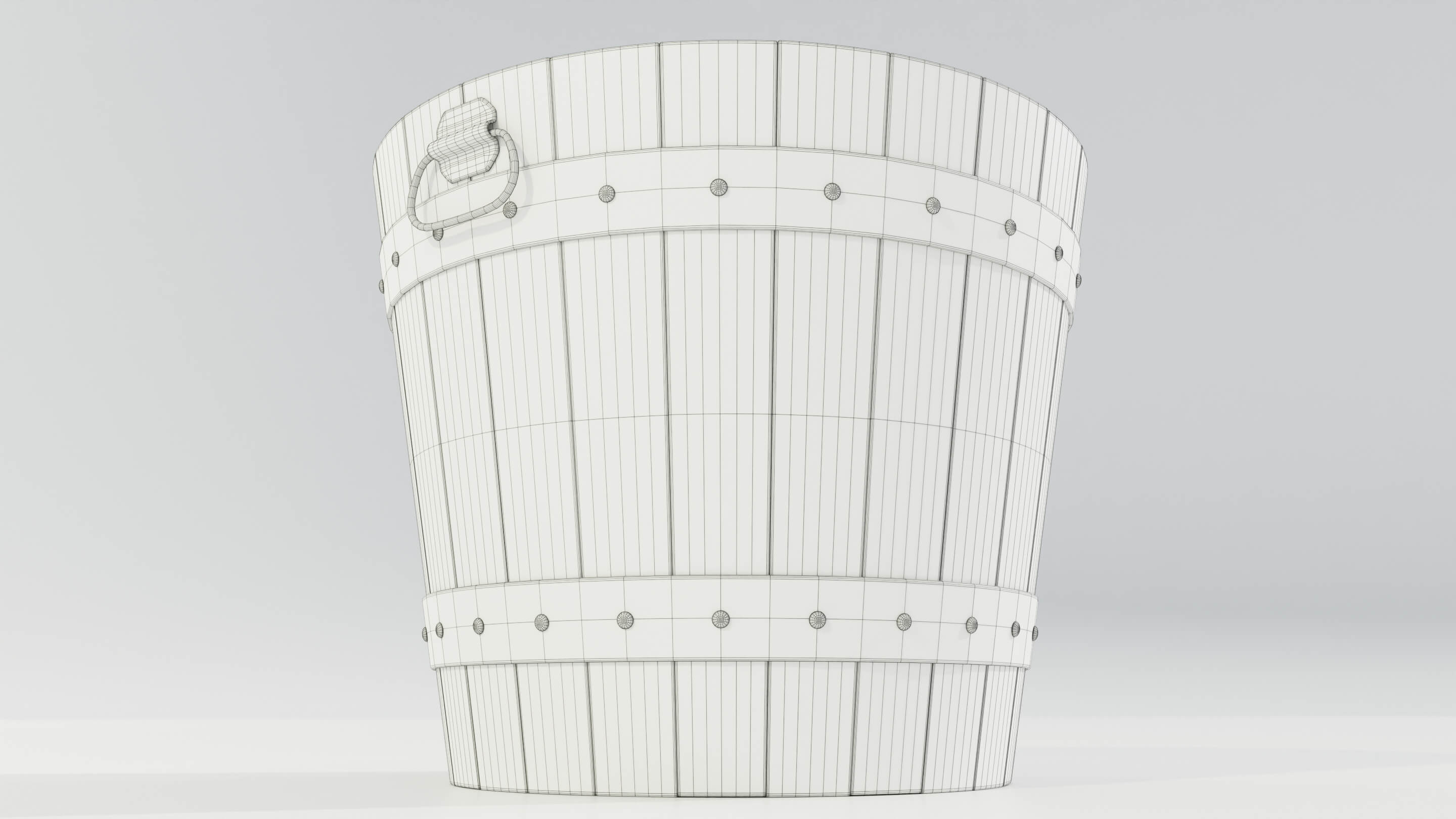 Wooden Planter - 3D Model by 3Dmae