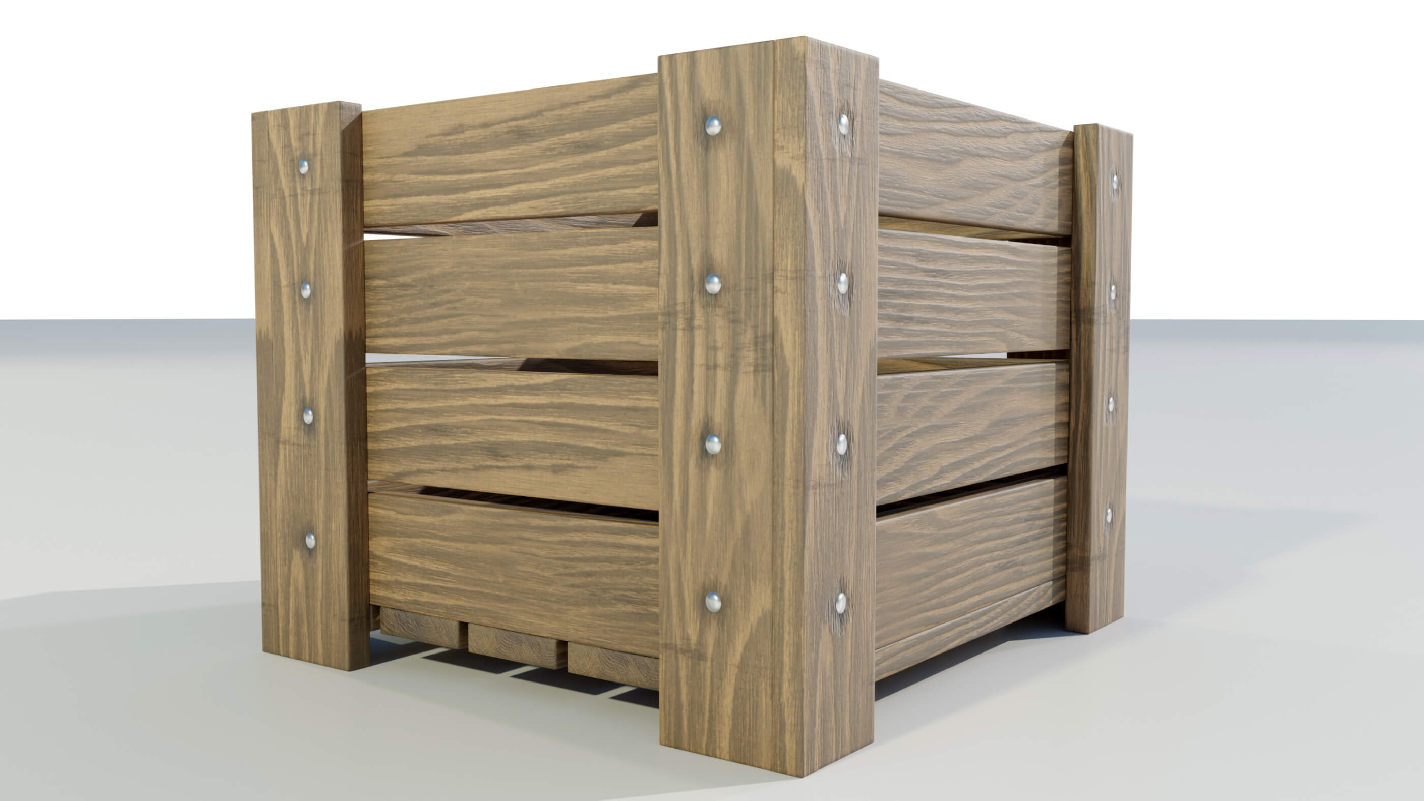 Wooden Planter - 3D Model by 3Dmae