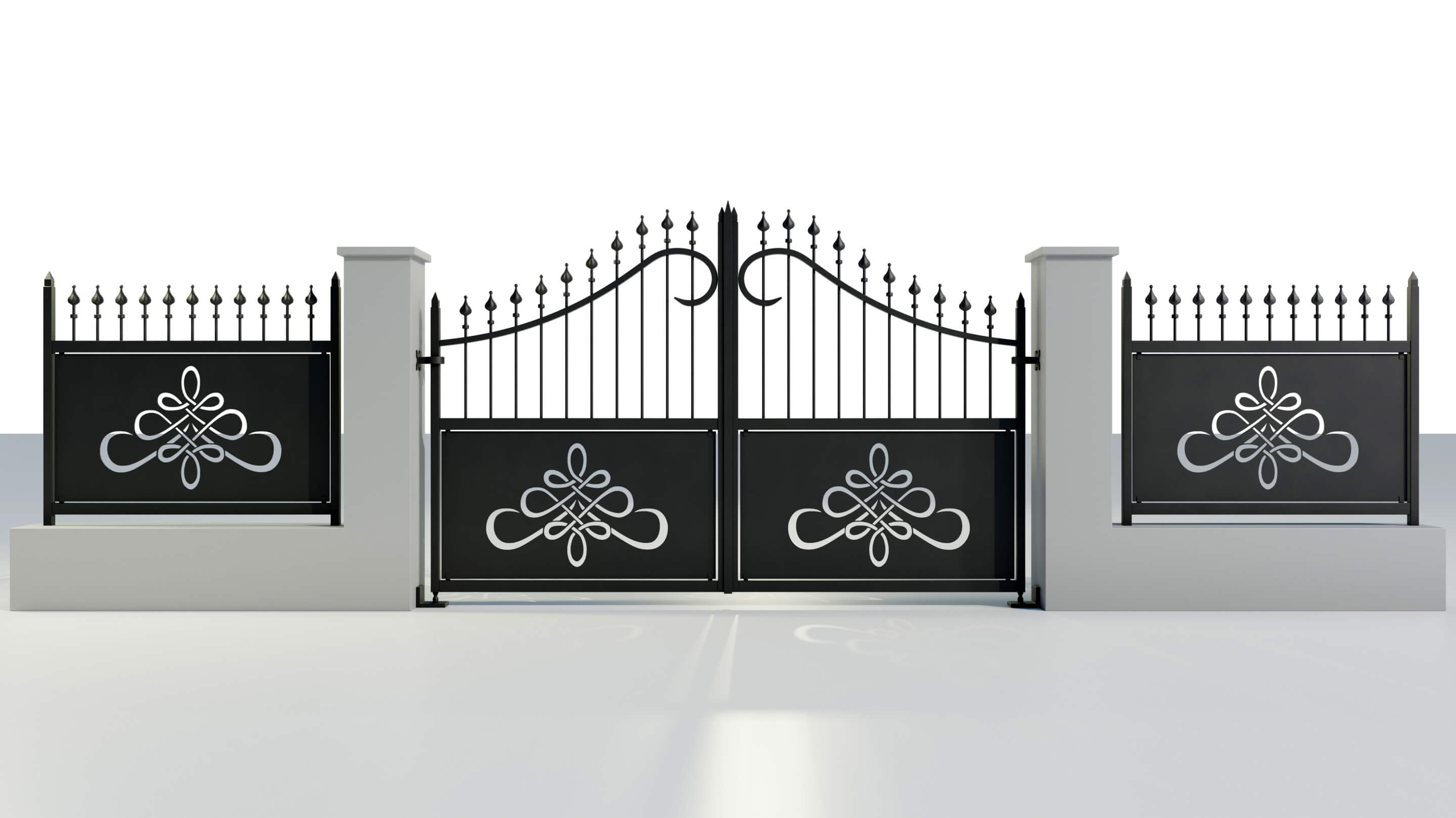 Wrought Iron Gate 2 - 3D Model by 3Dmae