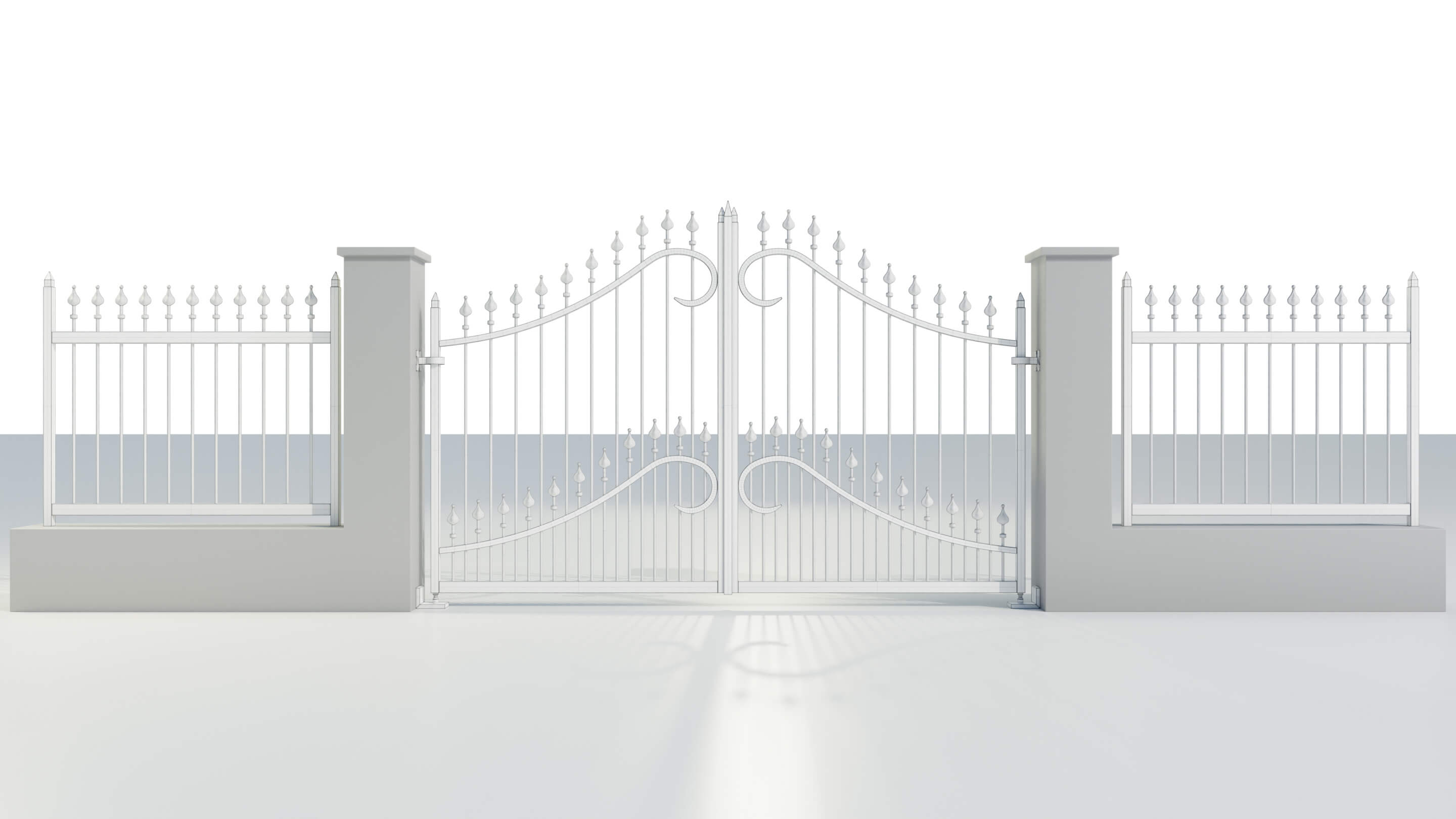 Wrought Iron Gate 1 - 3D Model by 3Dmae