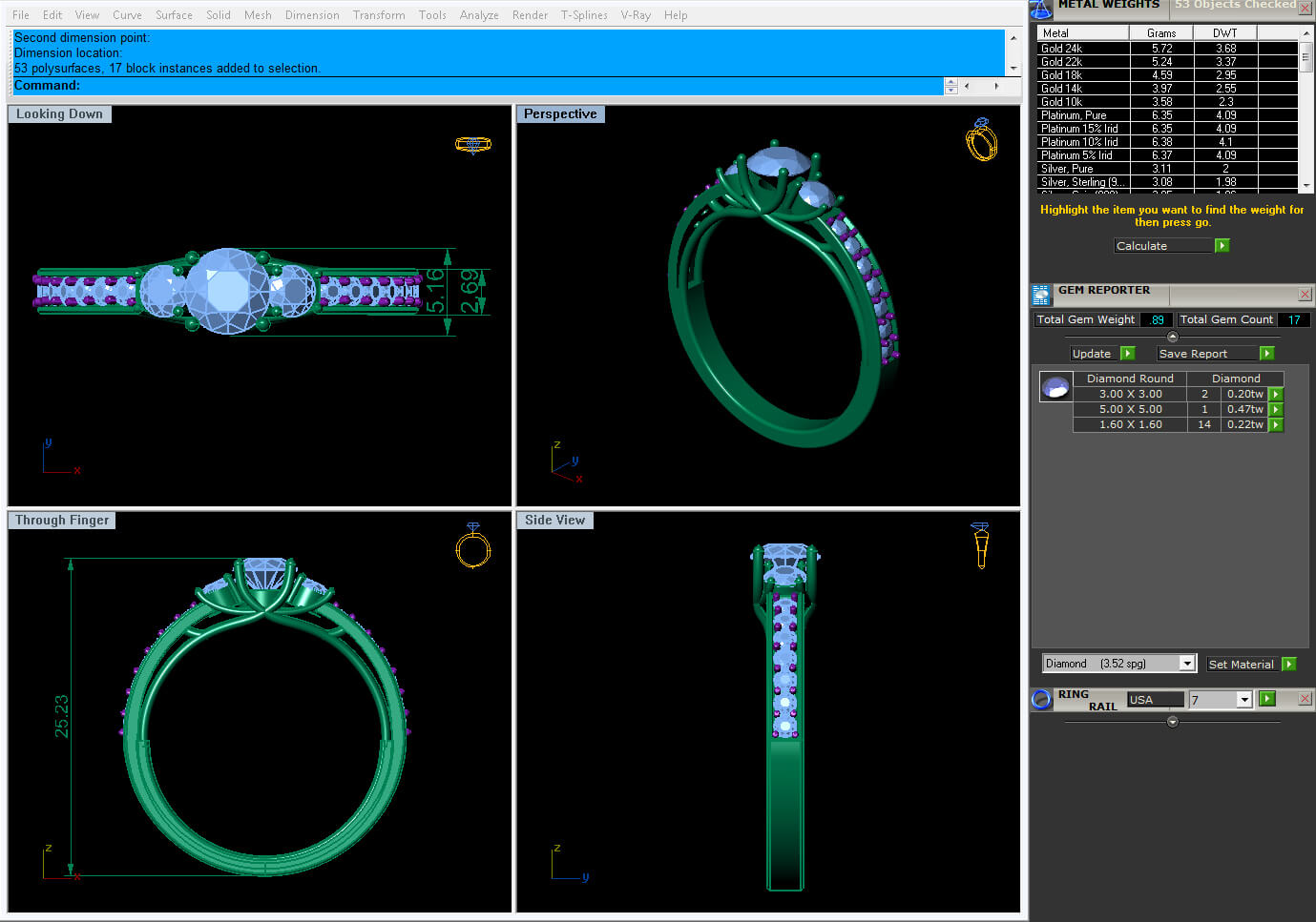 Solitaire Diamond Ring R018 - 3D Model by 3DMaster168