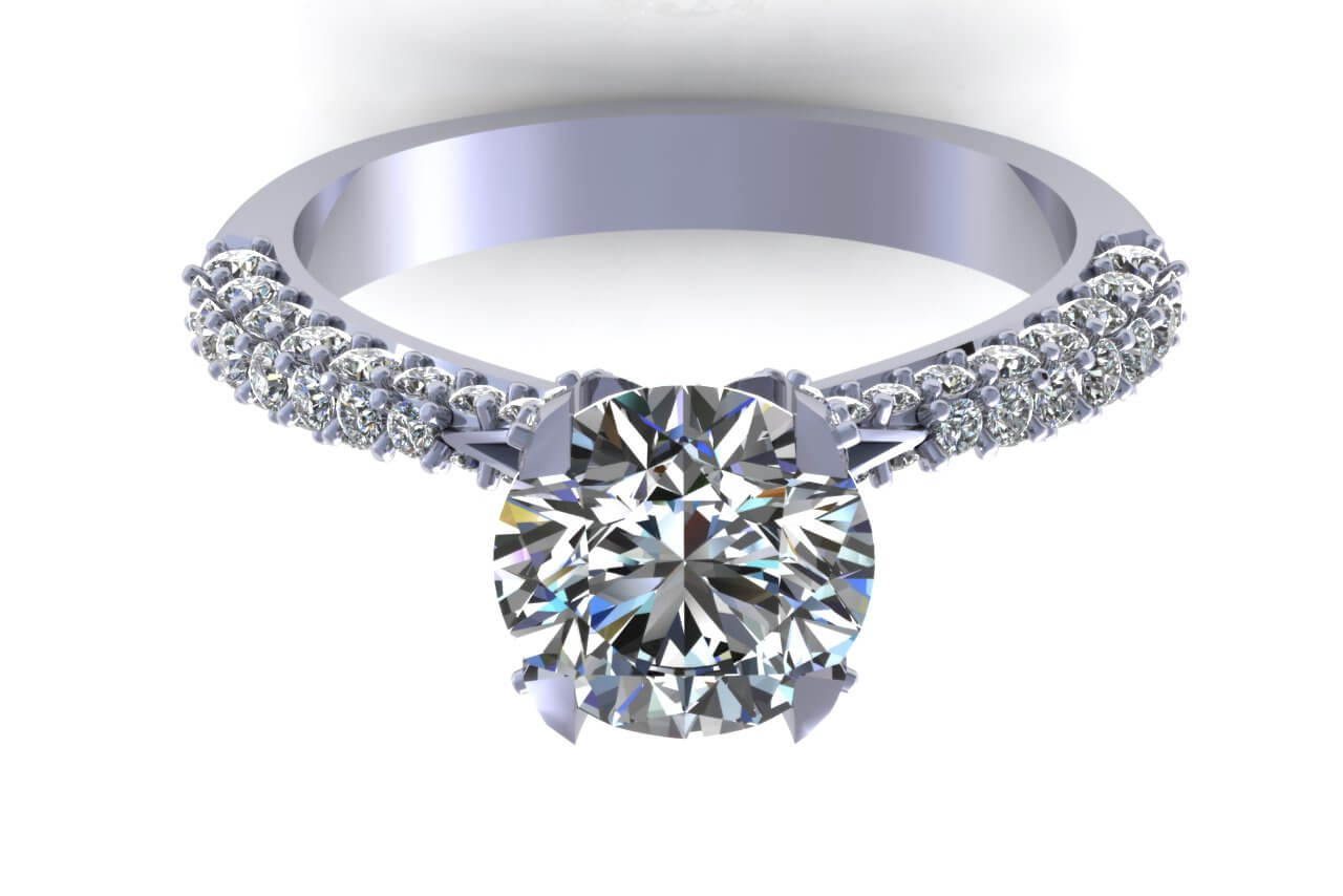 Solitaire Diamond Ring R05 - 3D Model by 3DMaster168