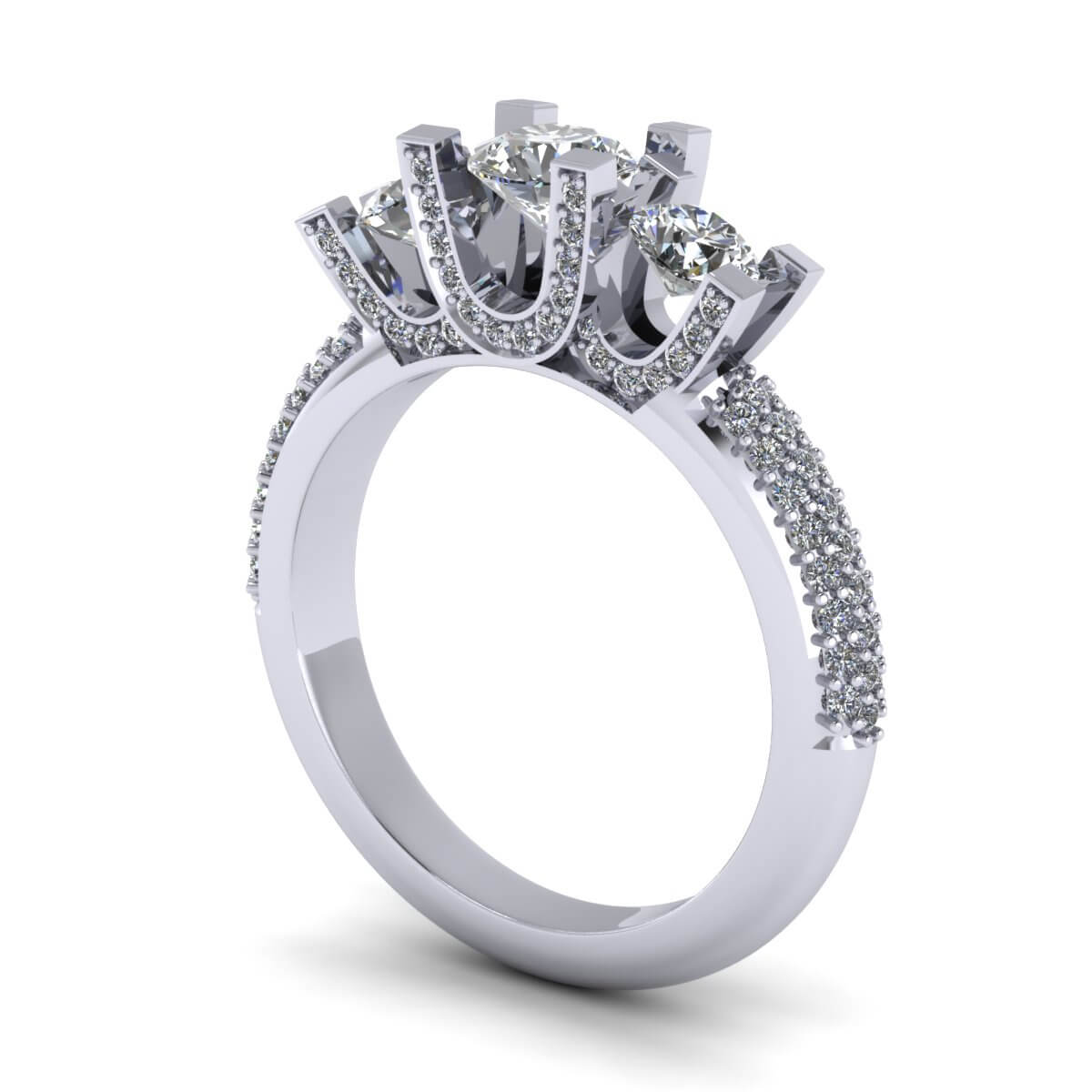 Solitaire Diamond Ring R19 - 3D Print Model by 3DMaster168