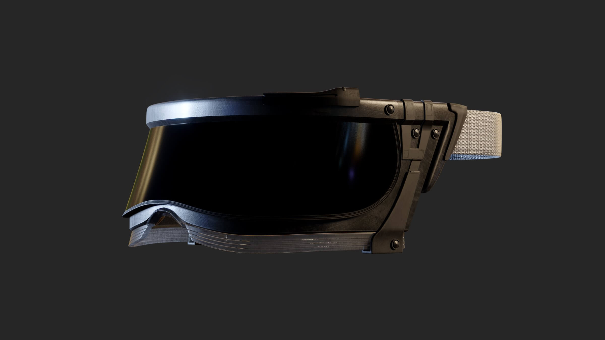 Cyberpunk Sci-fi Goggles 3D Model by 3Dmatic