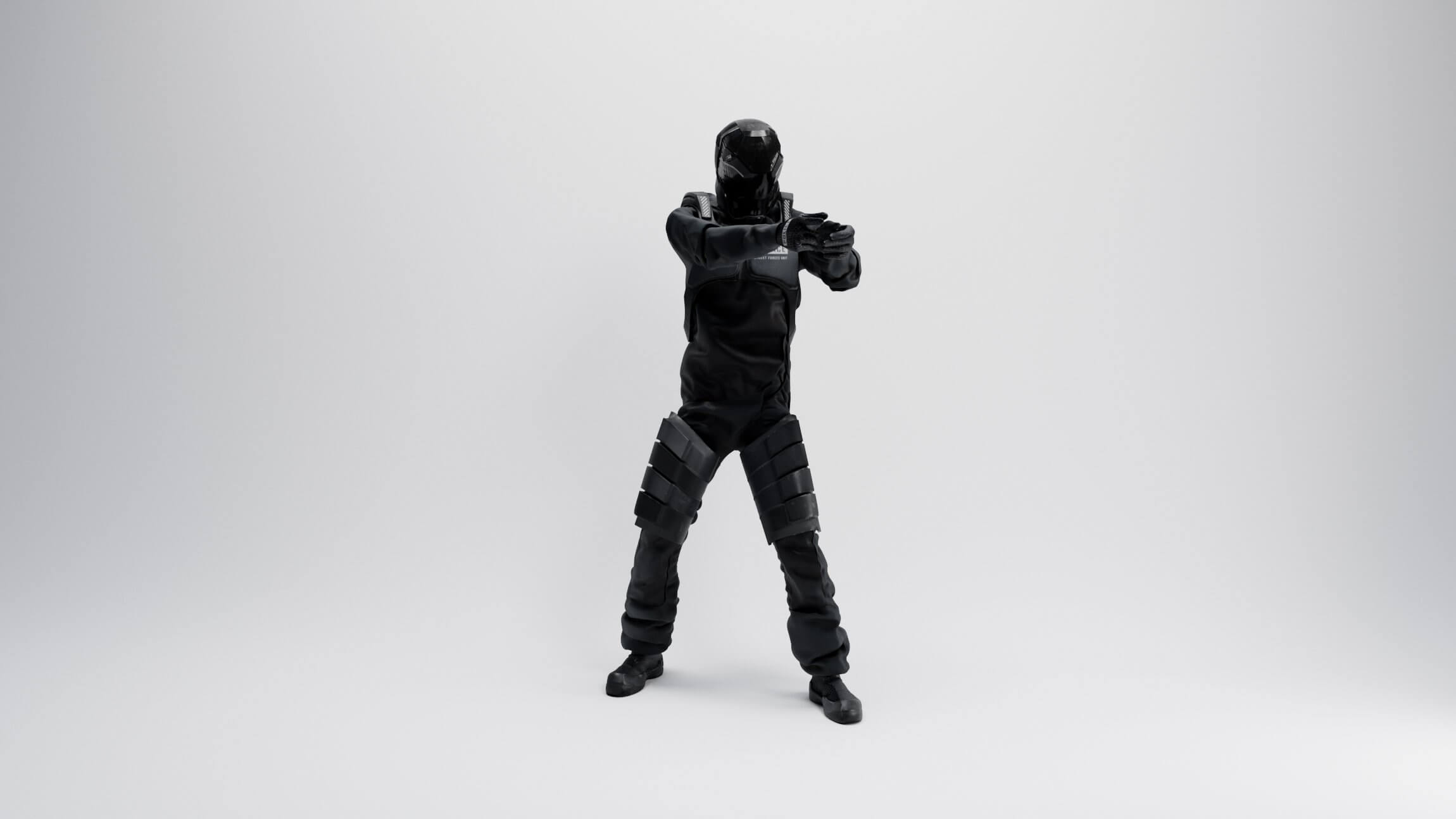 Futuristic Police Officer - 3D Model by 3Dmatic