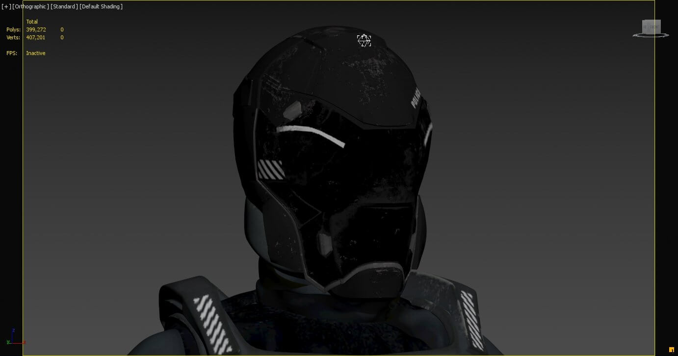 Futuristic Police Officer - 3D Model by 3Dmatic